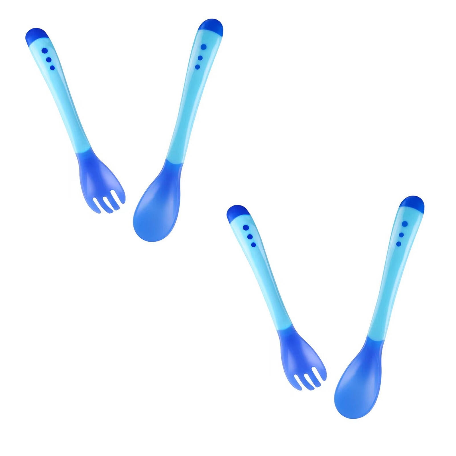 FACEGA Baby Spoons,Irregular Design Baby Forks,Temperature-Sensitive ...