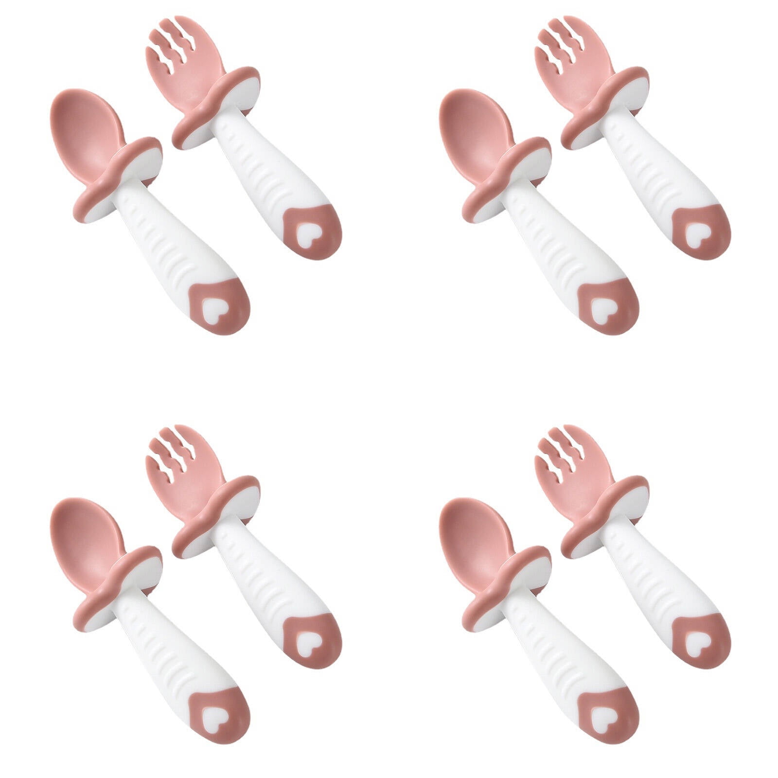 FACEGA Baby Spoons,One-Piece Design Baby Forks,Cushioned Spoon Heads ...