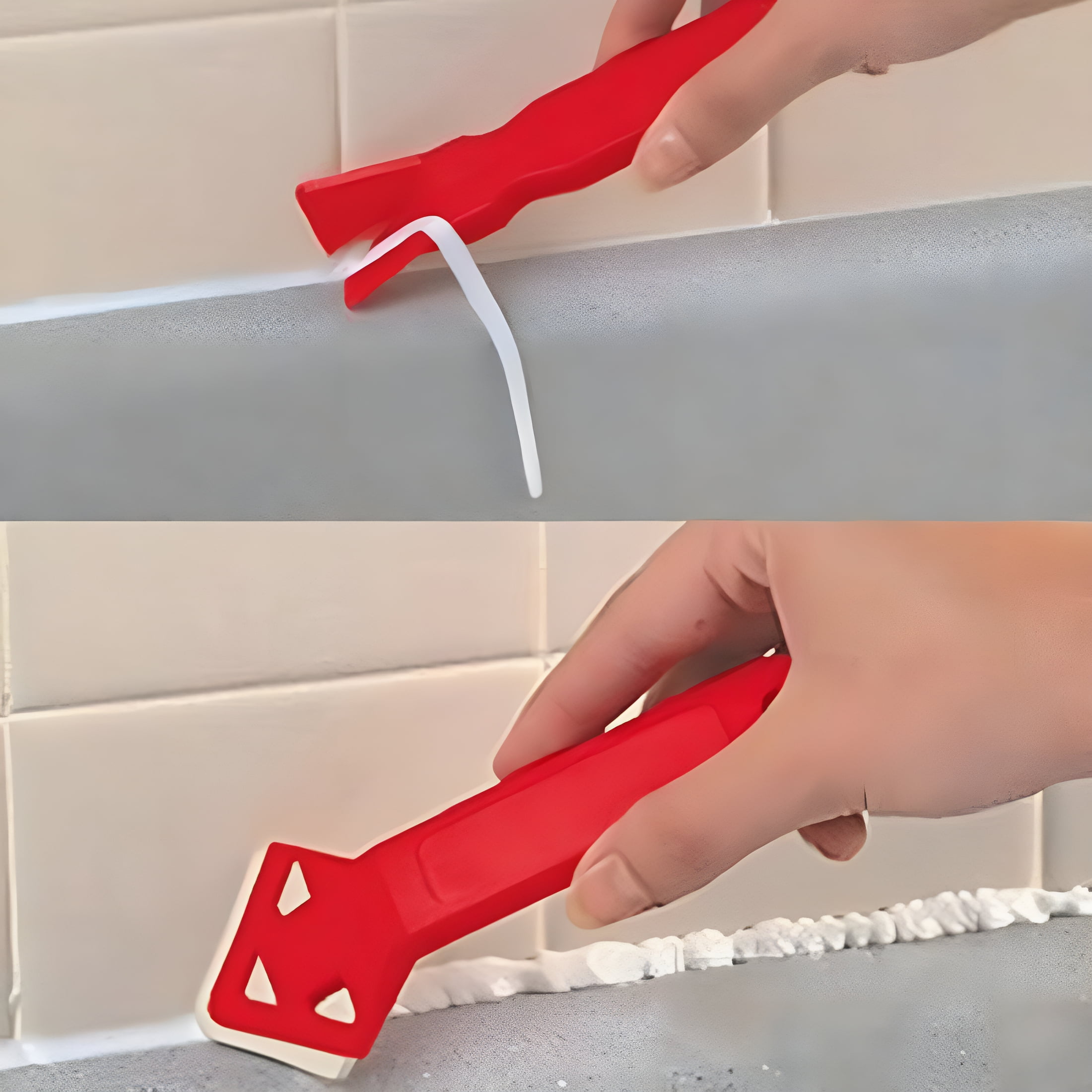 FACEGA Caulk Removal Tool Kit PP Surface Cleaning Scraper Type with 2 ...
