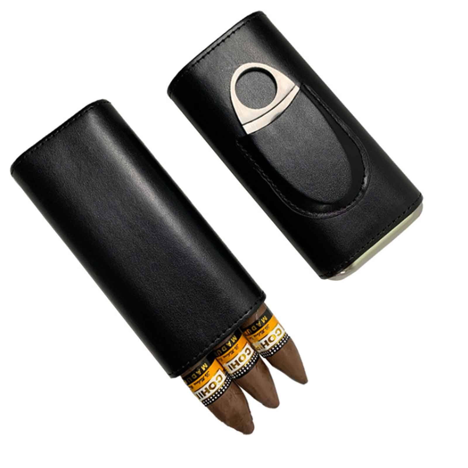 FACEGA Cigar Cutter,Elegant Travel Humidor Set,Compact Cigar Case with ...