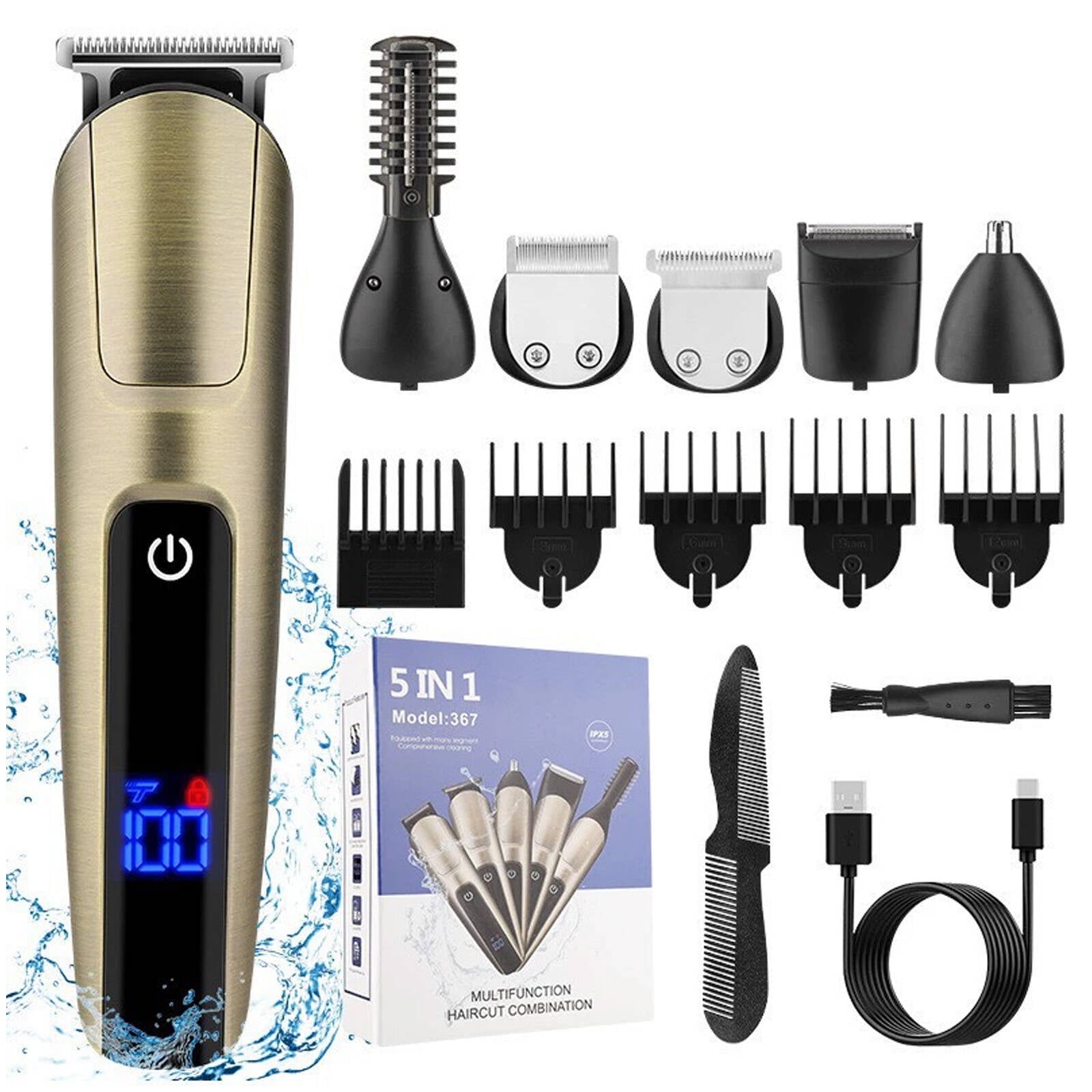 FACEGA Clippers for Men,Family Haircut Set Barber Supplies,Waterproof ...