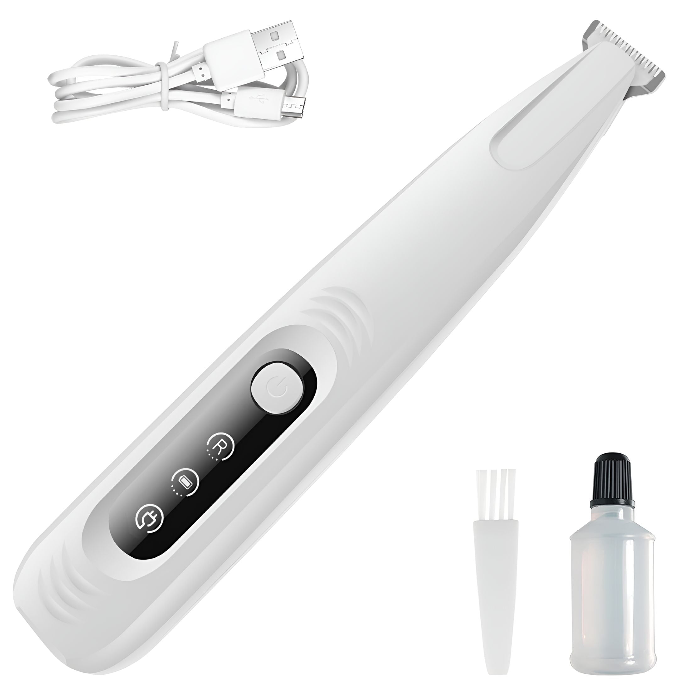 FACEGA Dog Clippers with LED Light, Cordless Small Pet Hair Grooming ...