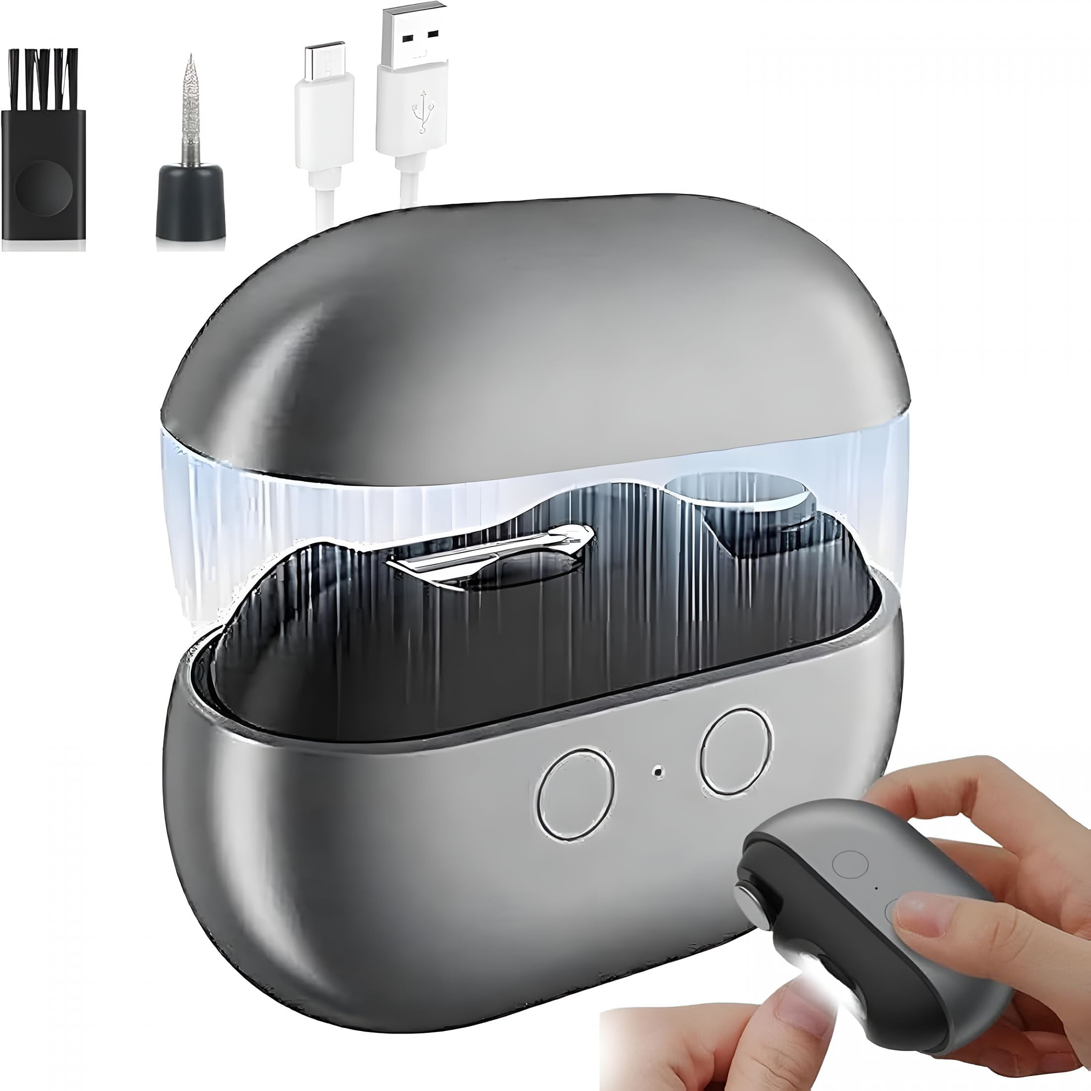 FACEGA Smart Nail Clipper - One-Touch Operation with Built-In Light ...