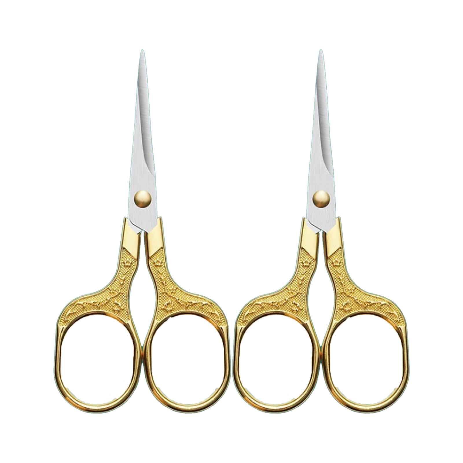 FACEGA Embroidery Scissors,Stainless Steel Blade Safety Scissors ...