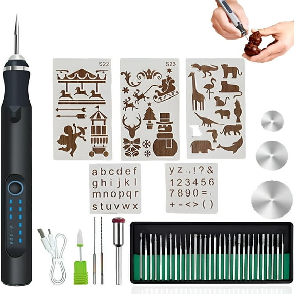 FACEGA Engraving Pen,Cordless Rotary Engraver Pen for Metal,Wood,Glass ...