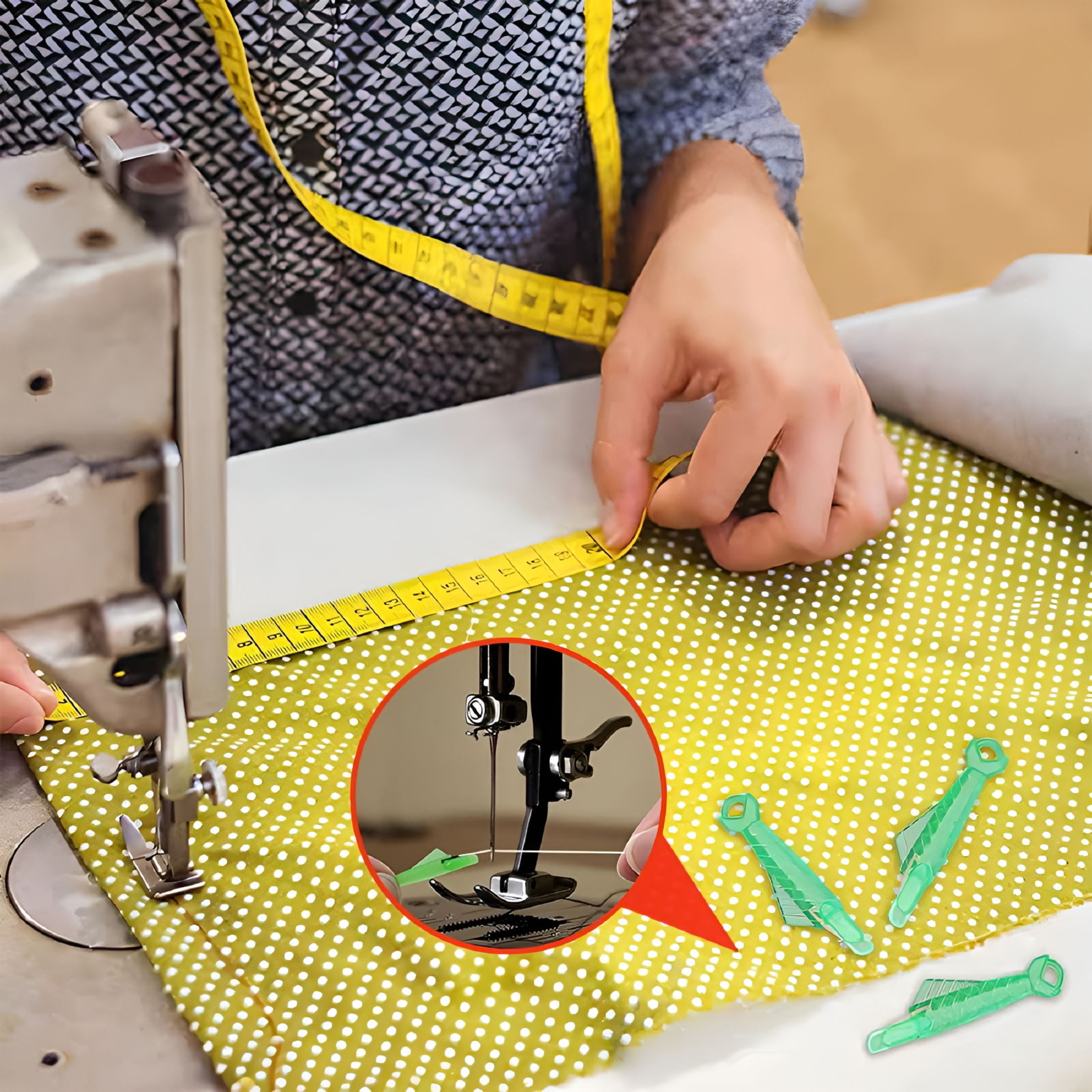 Facega Fish Mouth Sewing Machine Needle Threader Upgraded Automatic