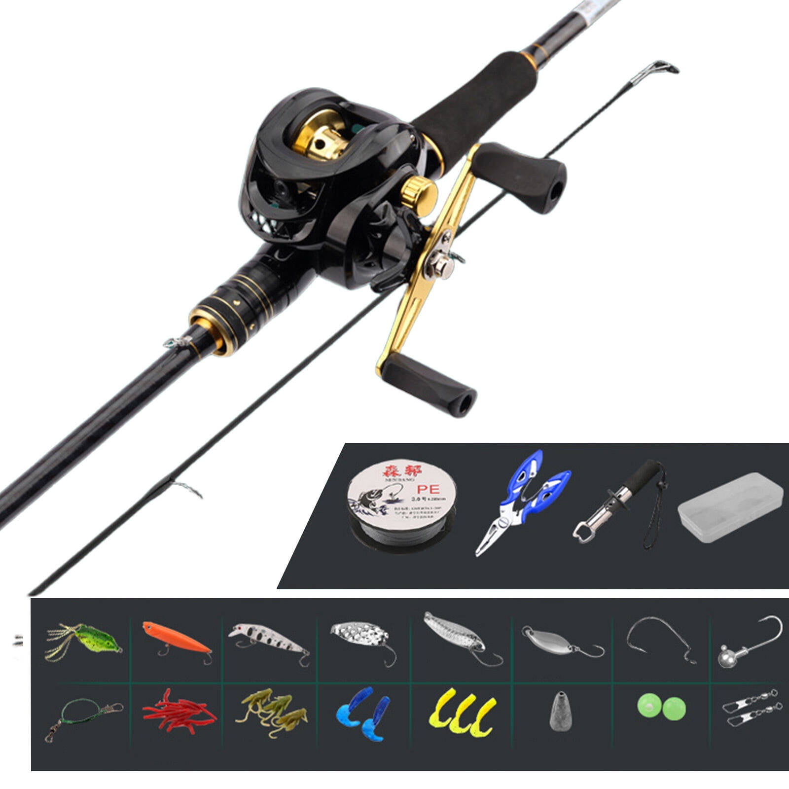 FACEGA Fishing Rod,Multifunctional Design,Wear-Resistant and Durable ...