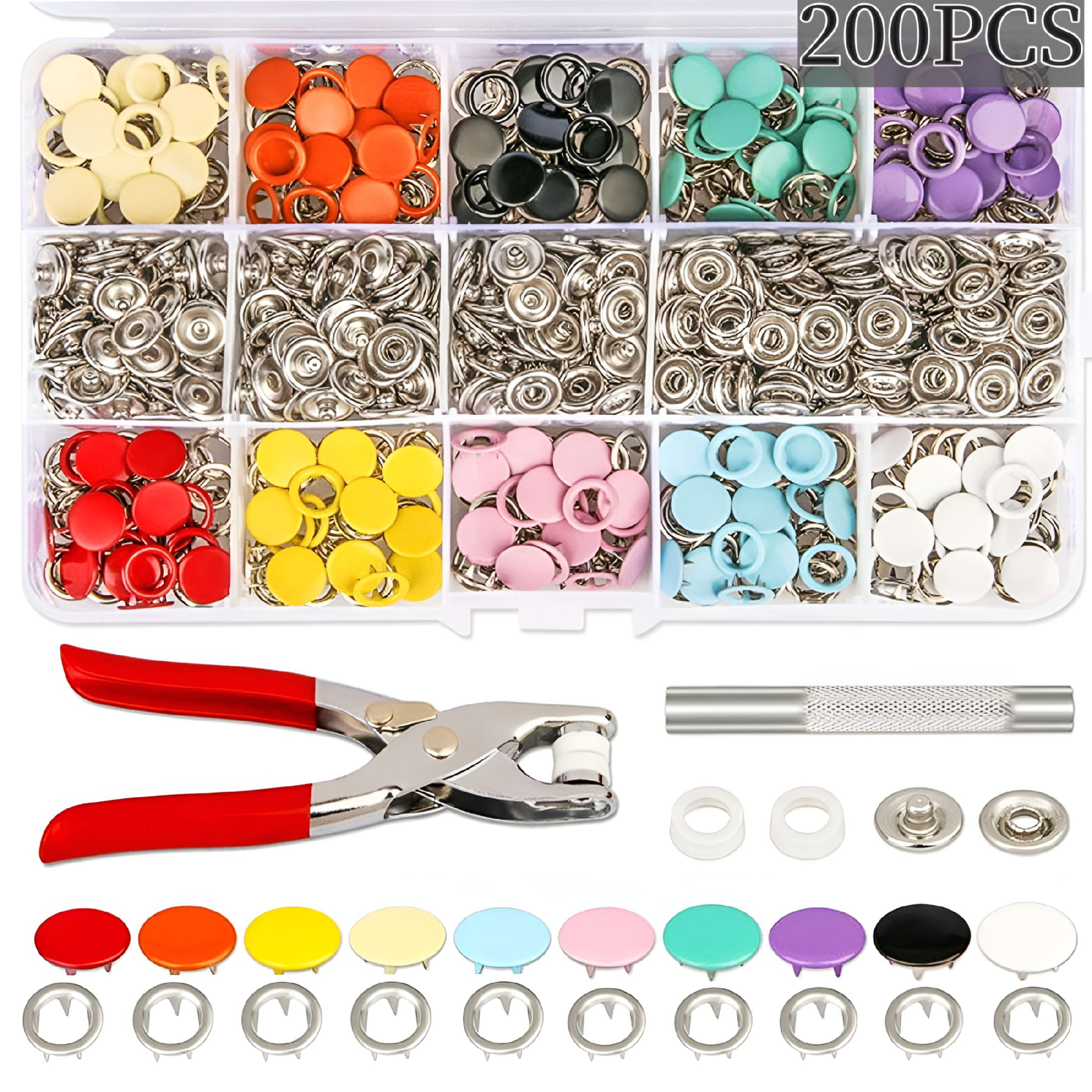 FACEGA Grommet Kit with Tool Eyelet Plier Set with Handheld Grommet ...