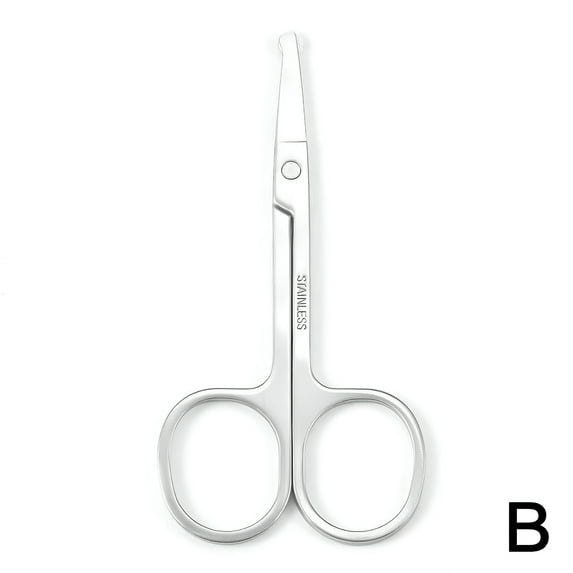 FACEGA Hair Scissors for Men Beard Mustache Nose Hair Trimming Mustache Scissors - Walmart.com