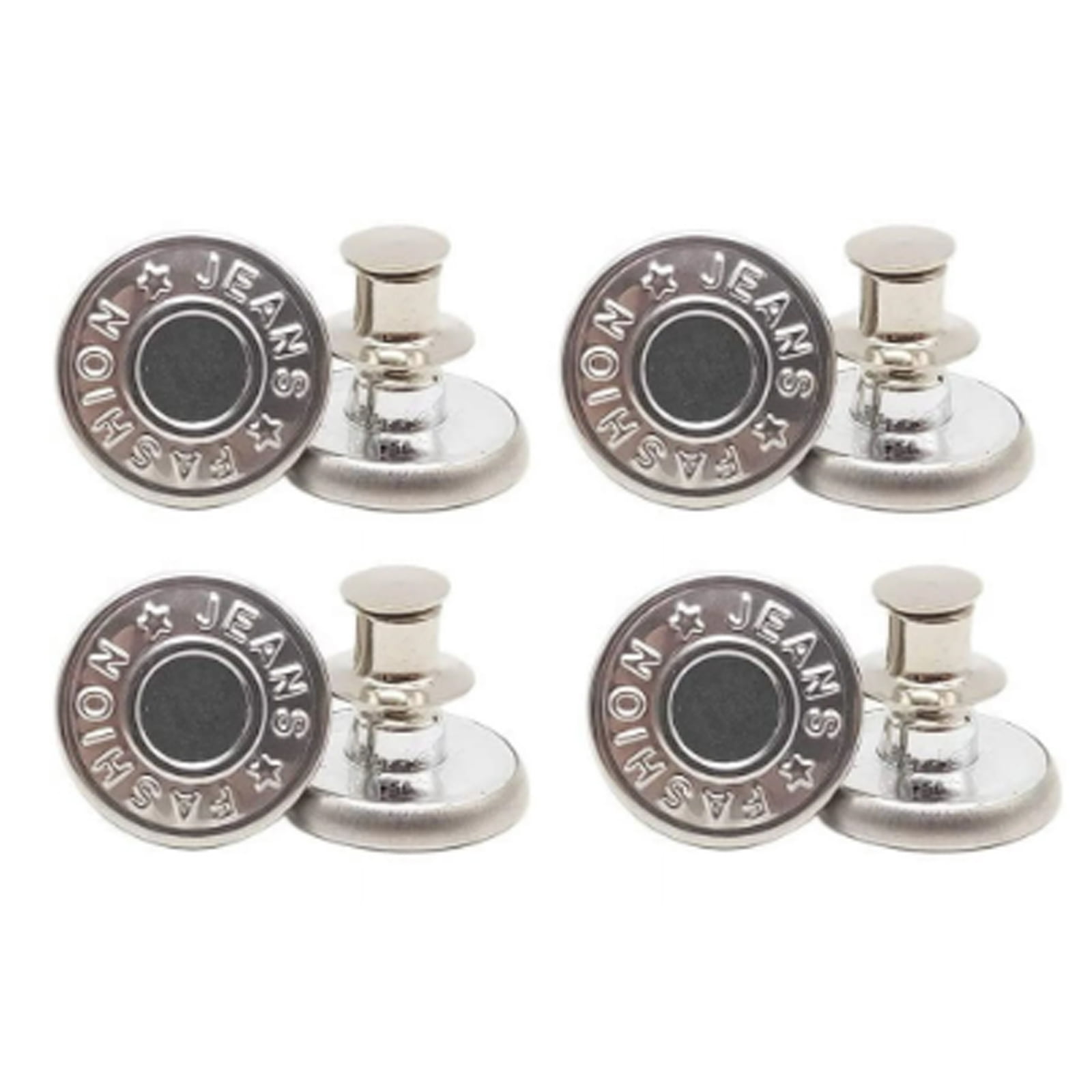 FACEGA 4 Pairs Jean Buttons for Loose Jeans,Efficient Button Pins for ...