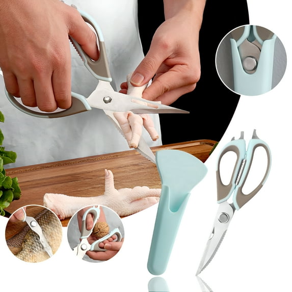 FACEGA Kitchen Shears Ultra Sharp Stainless Steel Multifunctional ...