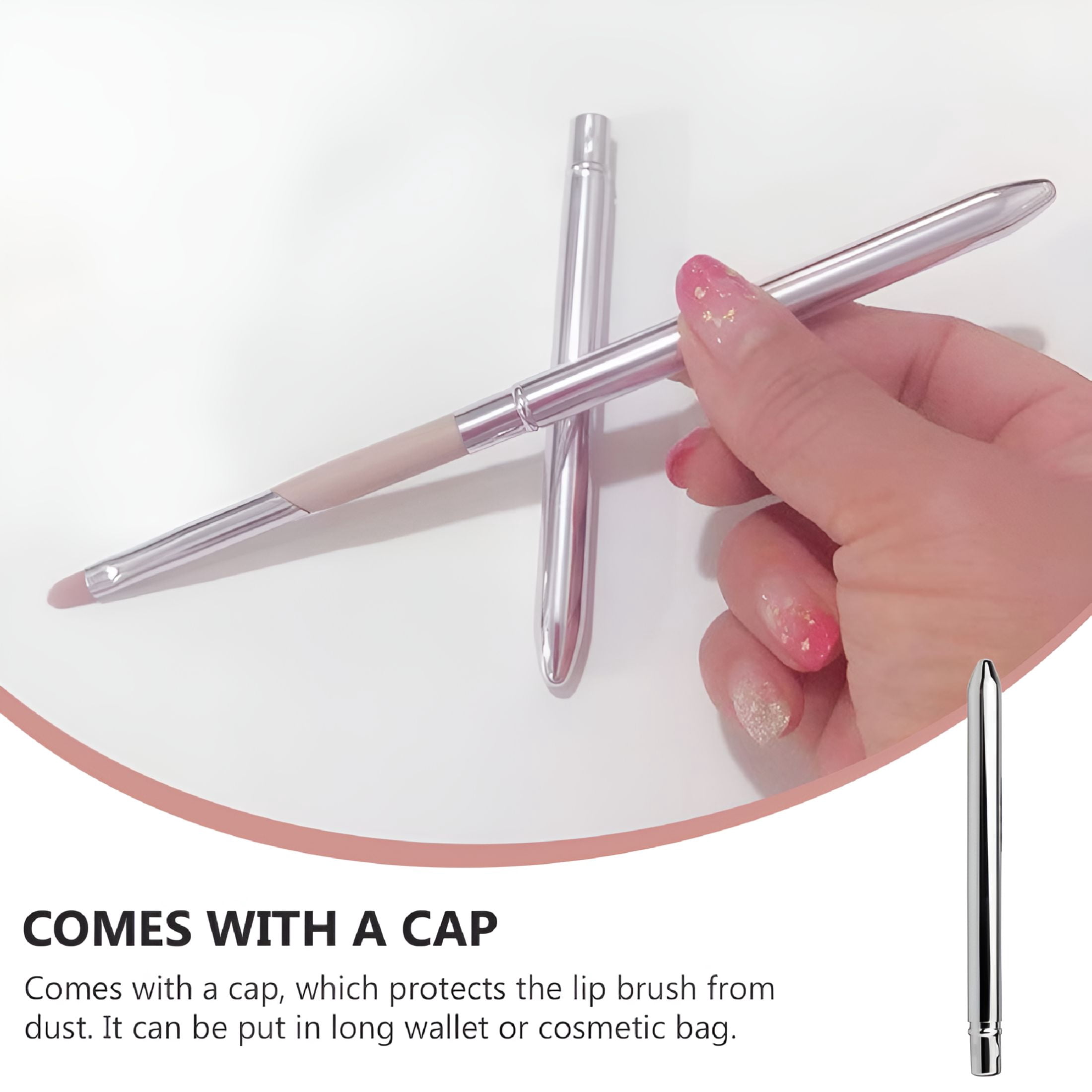 FACEGA Lip Brush Lip Gloss Brush Travel Makeup Retractable Lipstick ...