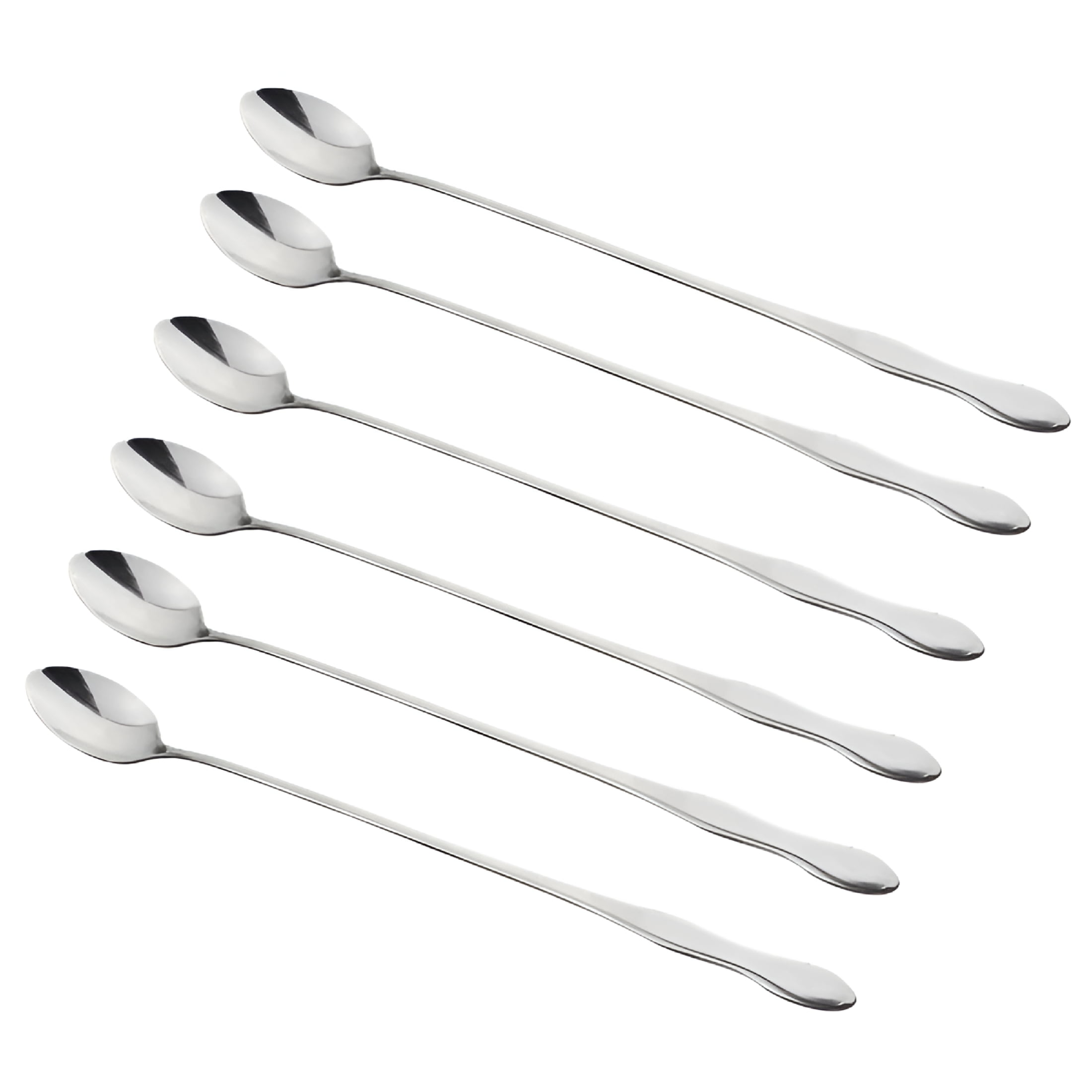 FACEGA Long Handle Iced Tea Spoon，10-Inch Stainless Steel Stirring ...