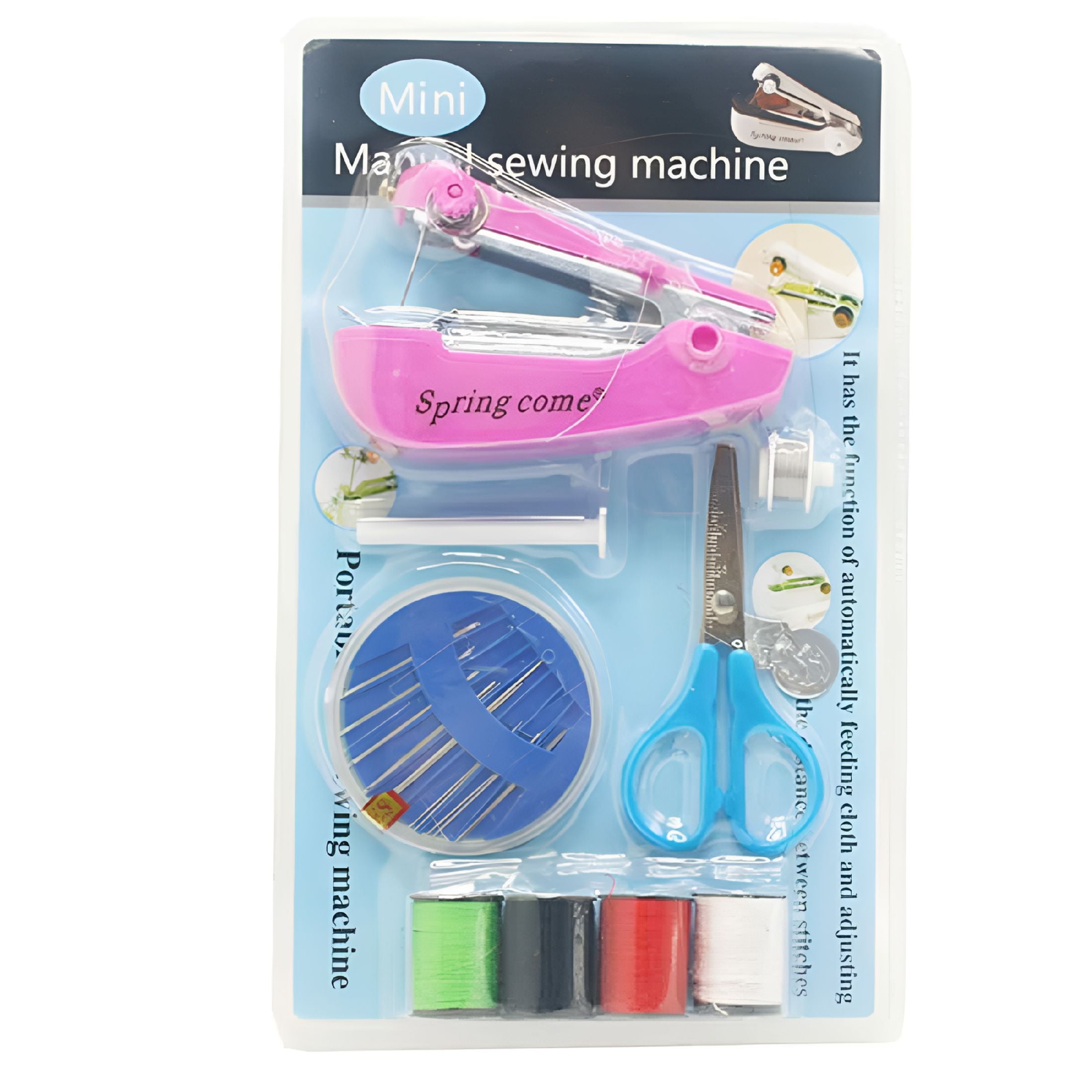 FACEGA Mini Portable Sewing Tool,Handheld & Travel Quick Repairs Sewing ...