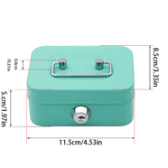 "Geohiaul Pink Cash Box with Money Tray, Key Lock, and Security - 11.80 ...