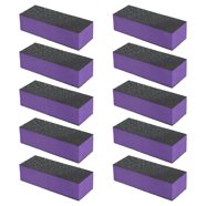 Sofi Art Black Orange Grit Sanding 3-Way Nail Buffer Blocks, 80/80/100 ...