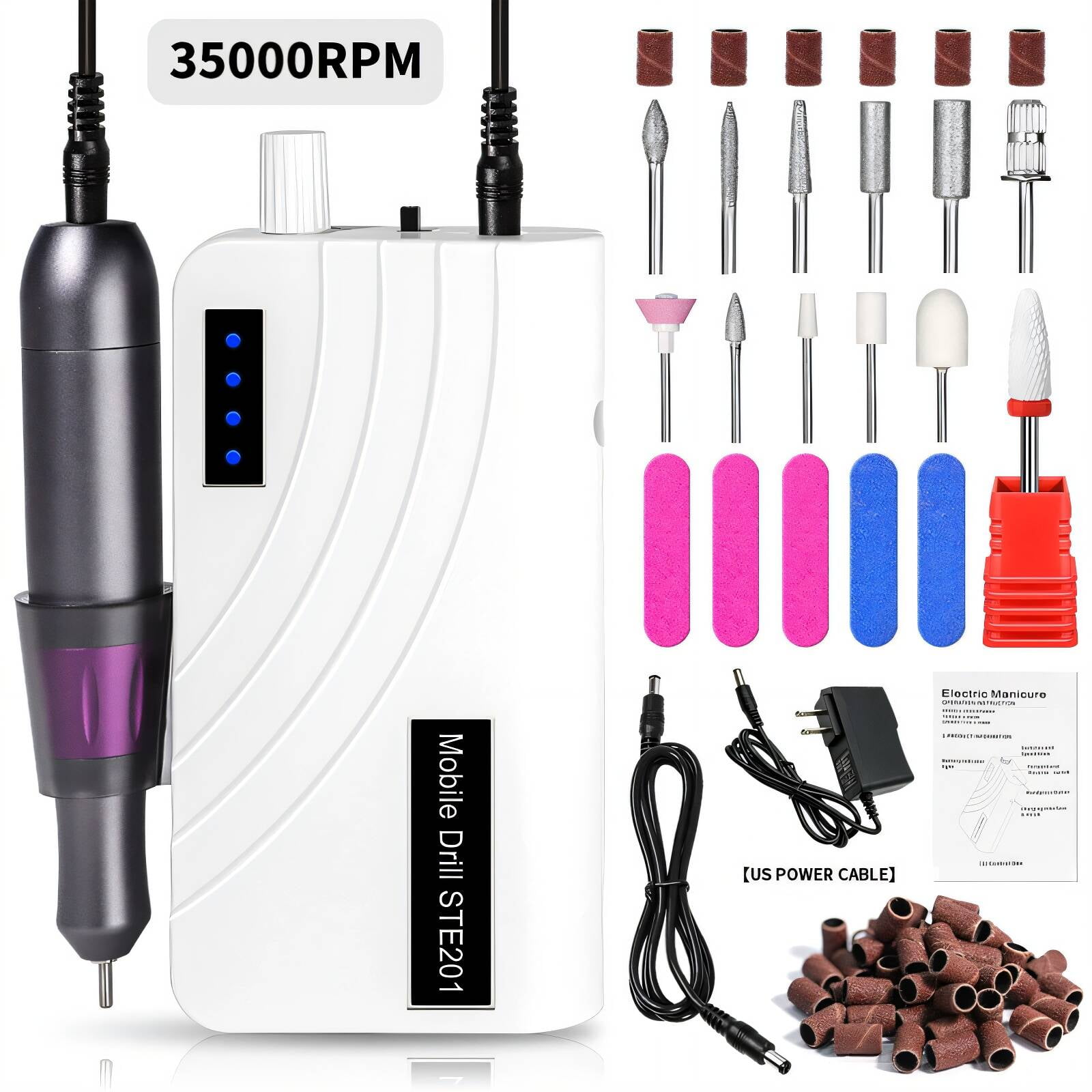 FACEGA Nail Drill Cordless Rapid Polishing Nail Dremel,Cuticle Removal ...