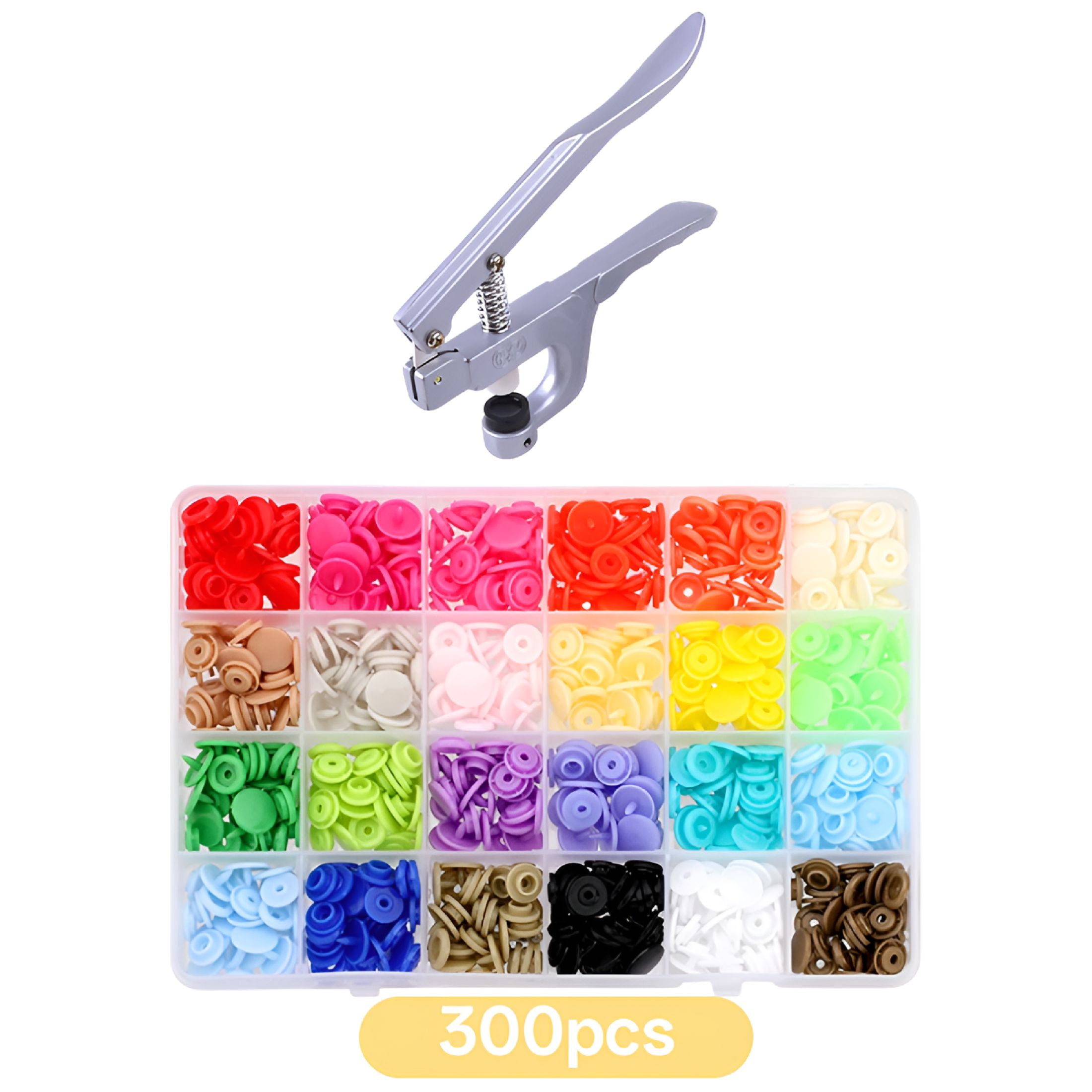 FACEGA Professional Fastener Snap Pliers & 300pcs 20 Colors T5 Snap ...