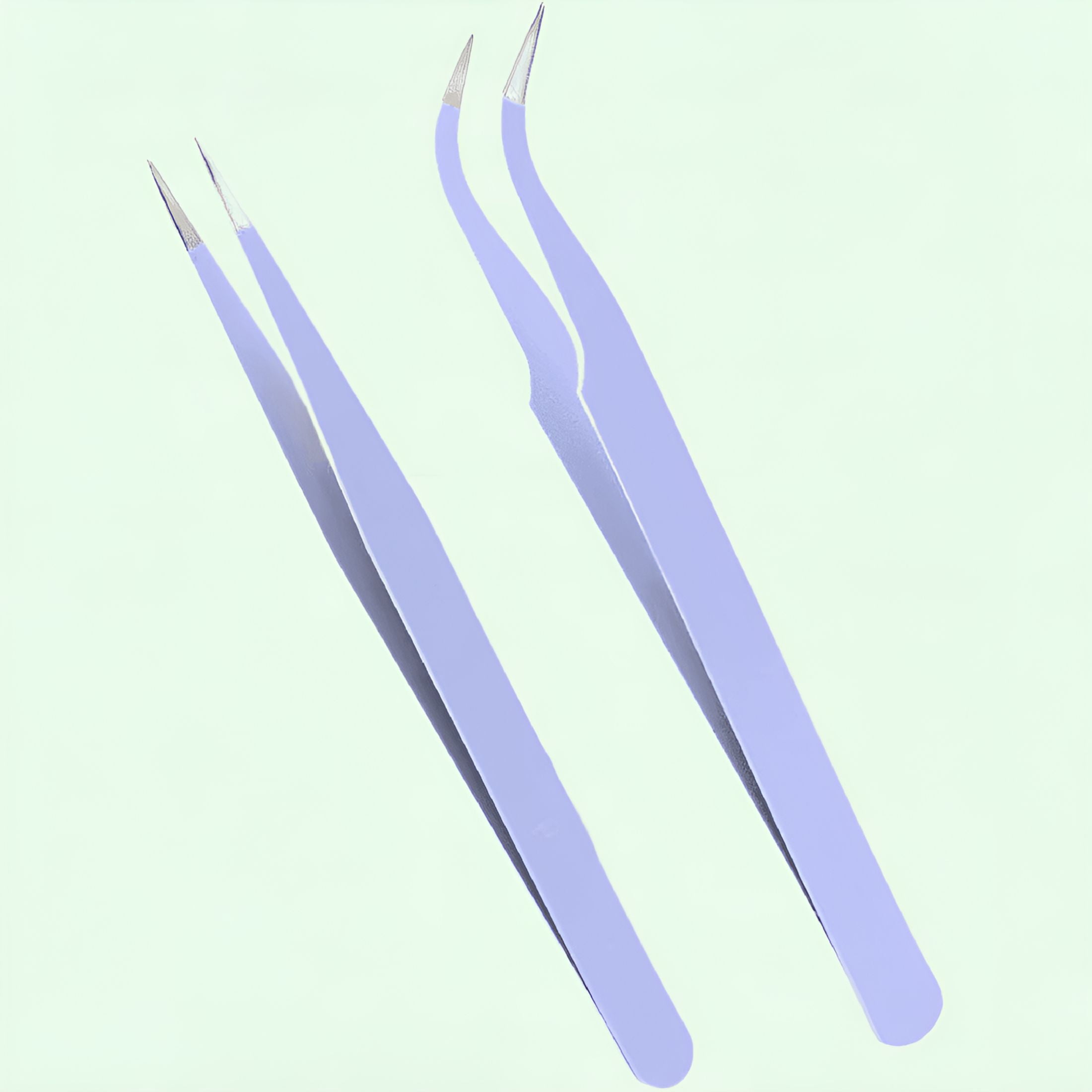 FACEGA Purple Tweezers for Women and Men, Precision Needle Nose ...