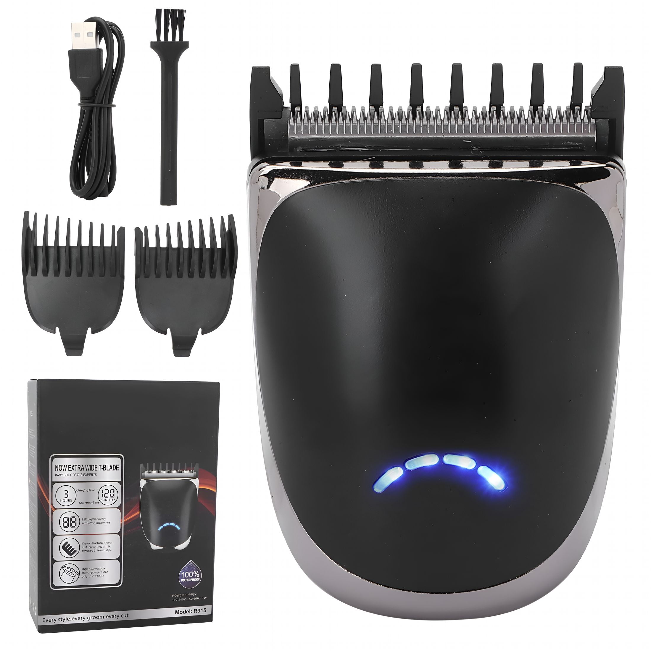 FACEGA Rechargeable Waterproof Home Hair Cutting Machine-USB Powered ...