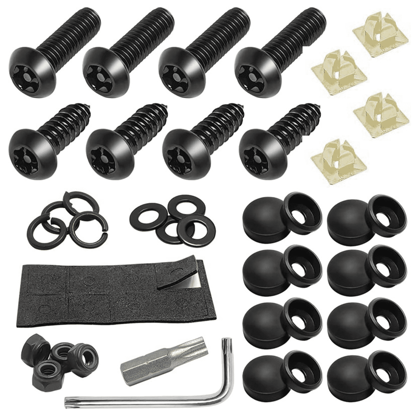 FACEGA Rivets Convenient Installation License Plate Screws Theft-Proof ...