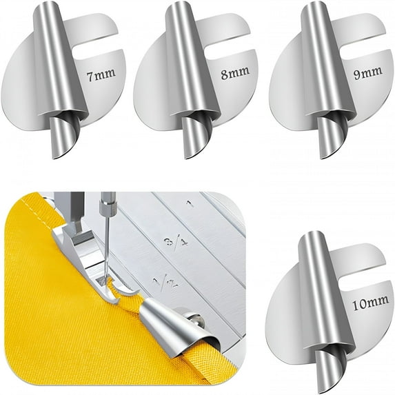 FACEGA Rolled Hem Presser Foot,Sewing Rolled Hemmer Foot,4 Sizes Wide ...
