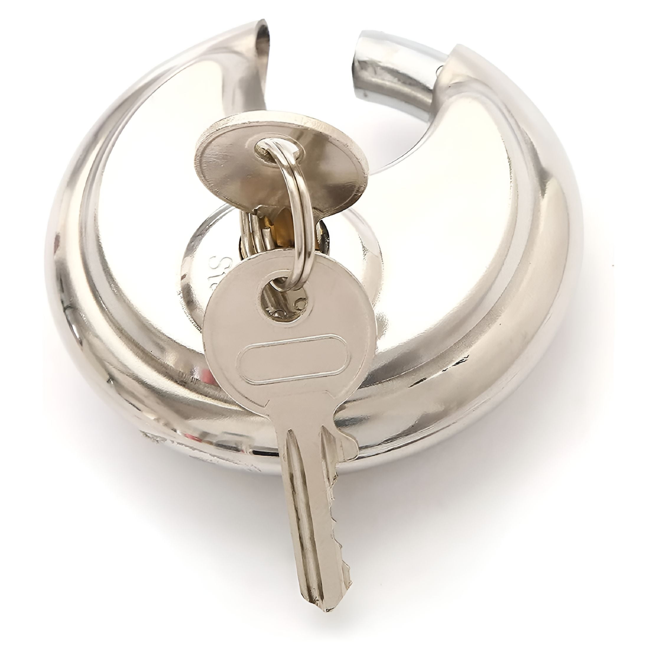 FACEGA Round Lock Padlock Storage Unit Keyed Stainless Steel Cylinder ...