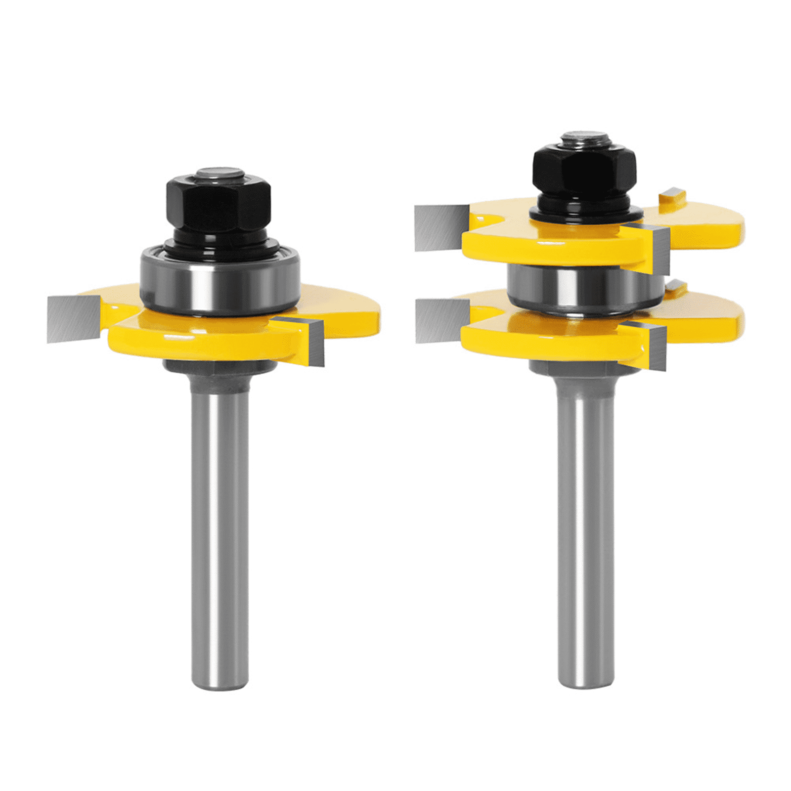 FACEGA Router Bits Yg6 Alloy Head Router Bits 1/4 Shank Sprayed Valve ...