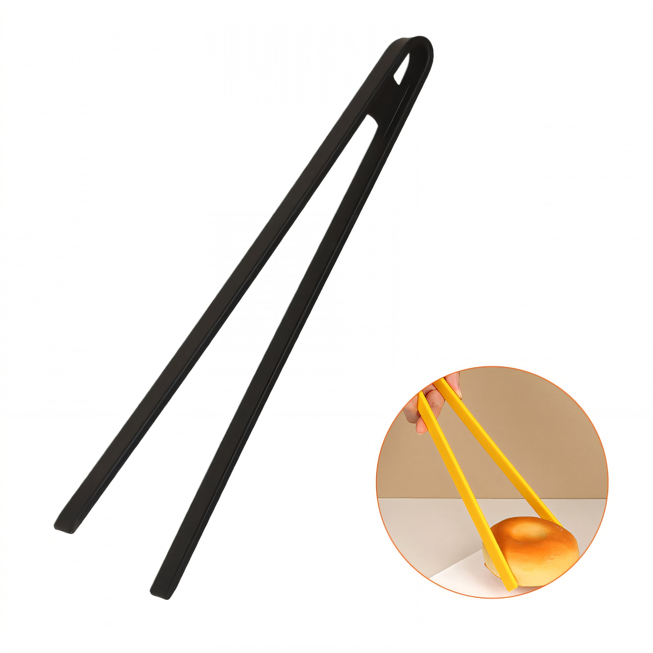 FACEGA Silicone Tongs,Textured Clamp Surface Tongs,Non-Scratch on Pans ...