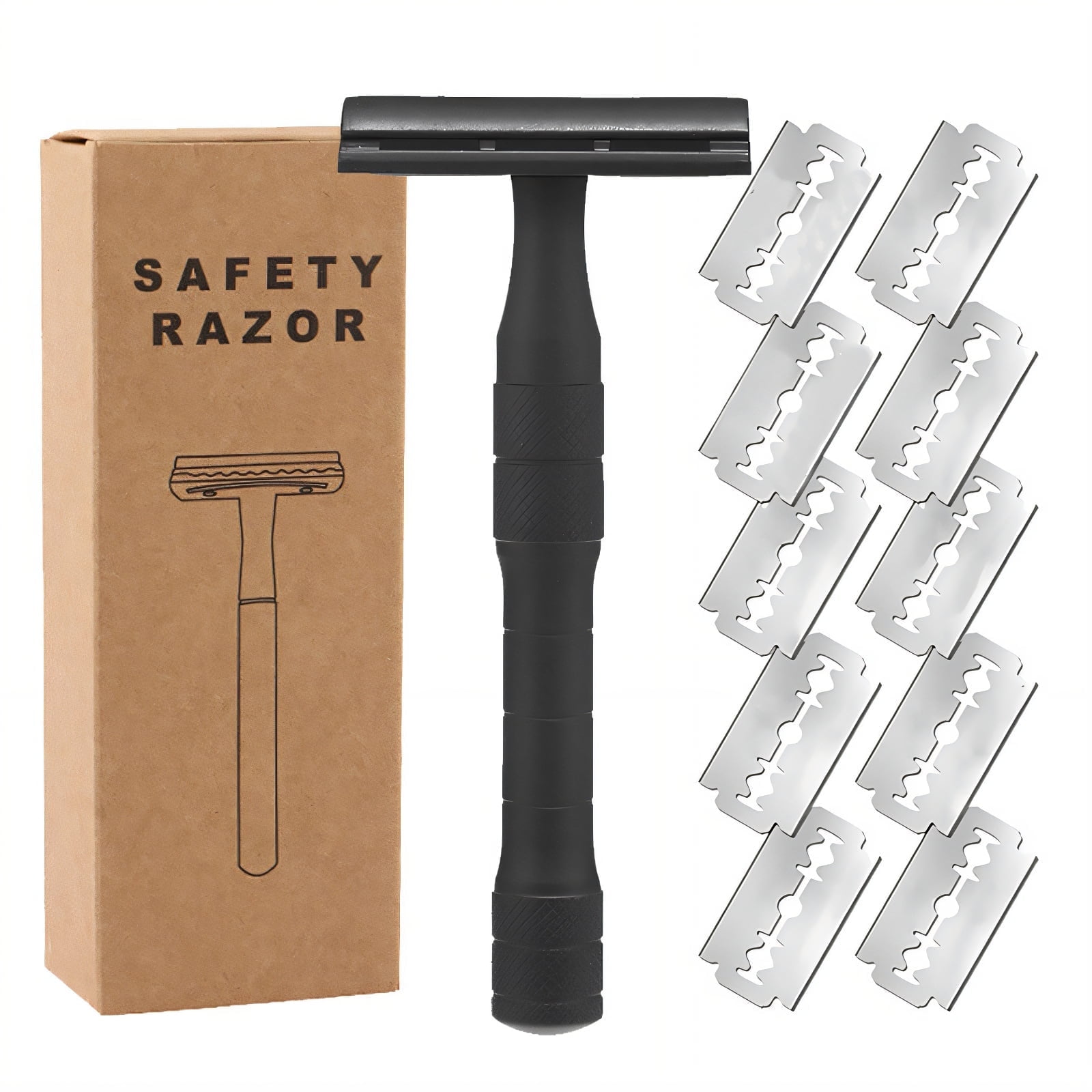 FACEGA Single Blade Razors for Men,Aluminum Alloy Handle Safety Razor ...
