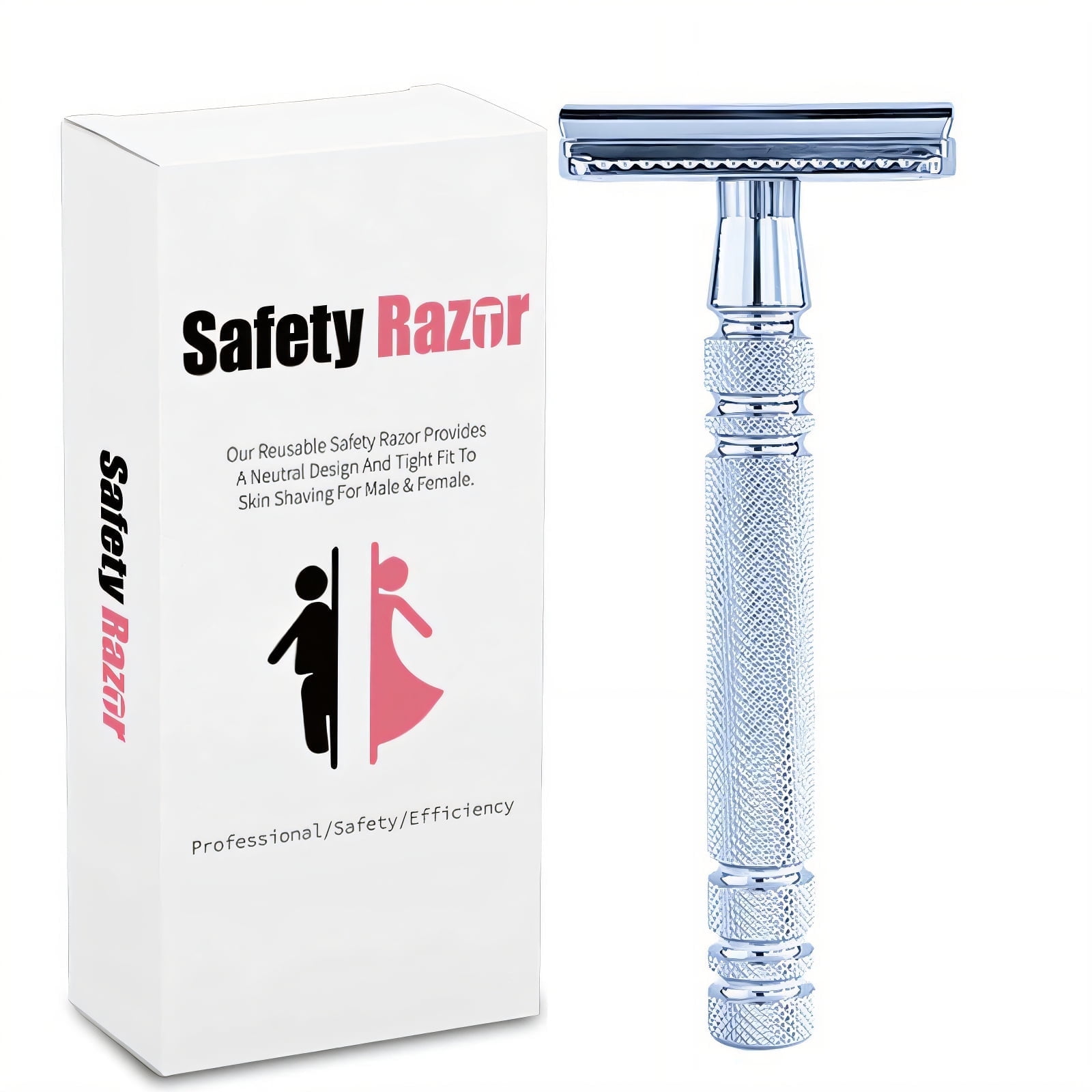 FACEGA Single Blade Razors for Men,Long-Lasting Sharp Safety Razor,Dual ...