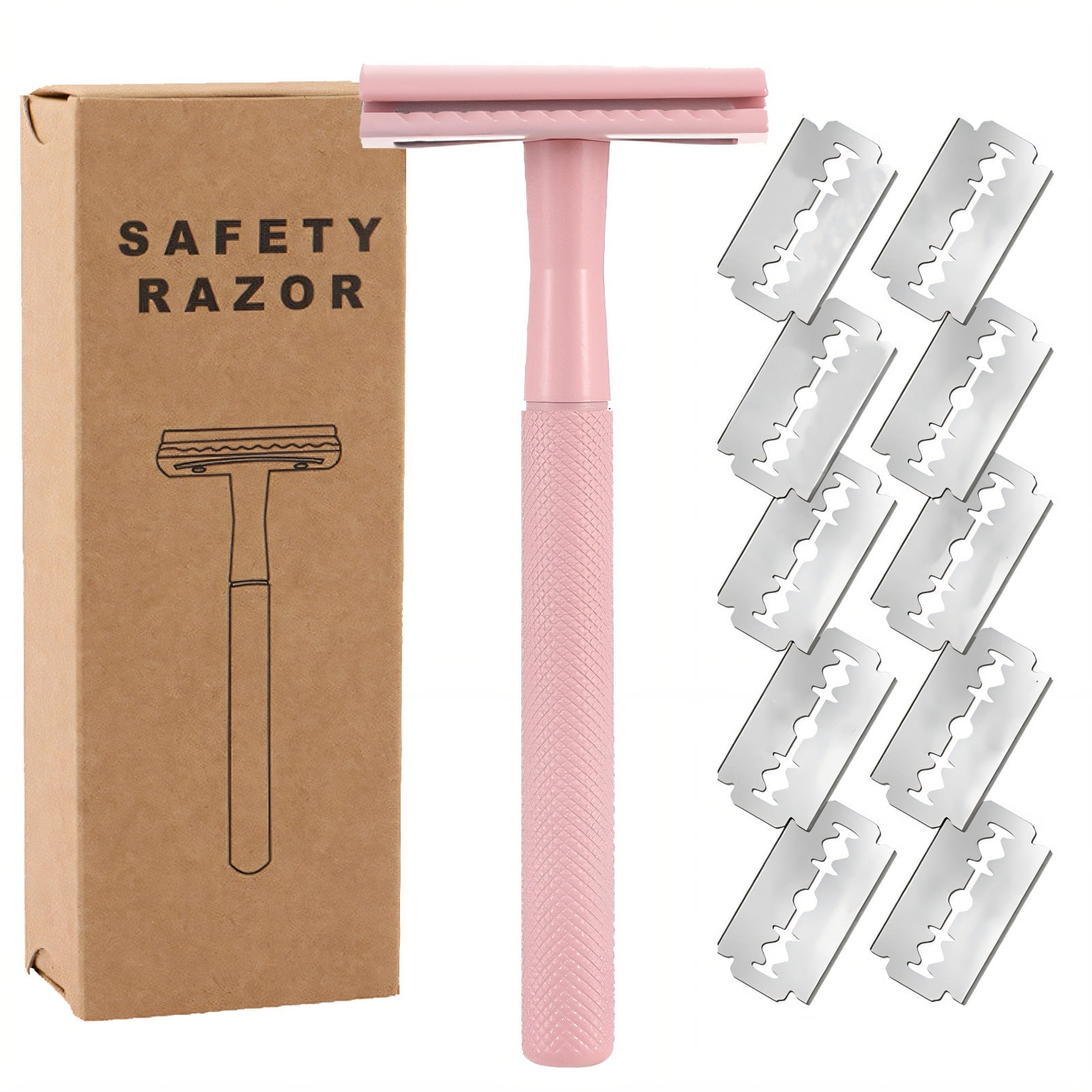 FACEGA Single Blade Razors for Men,Reversible Edge Safety Razor,One ...