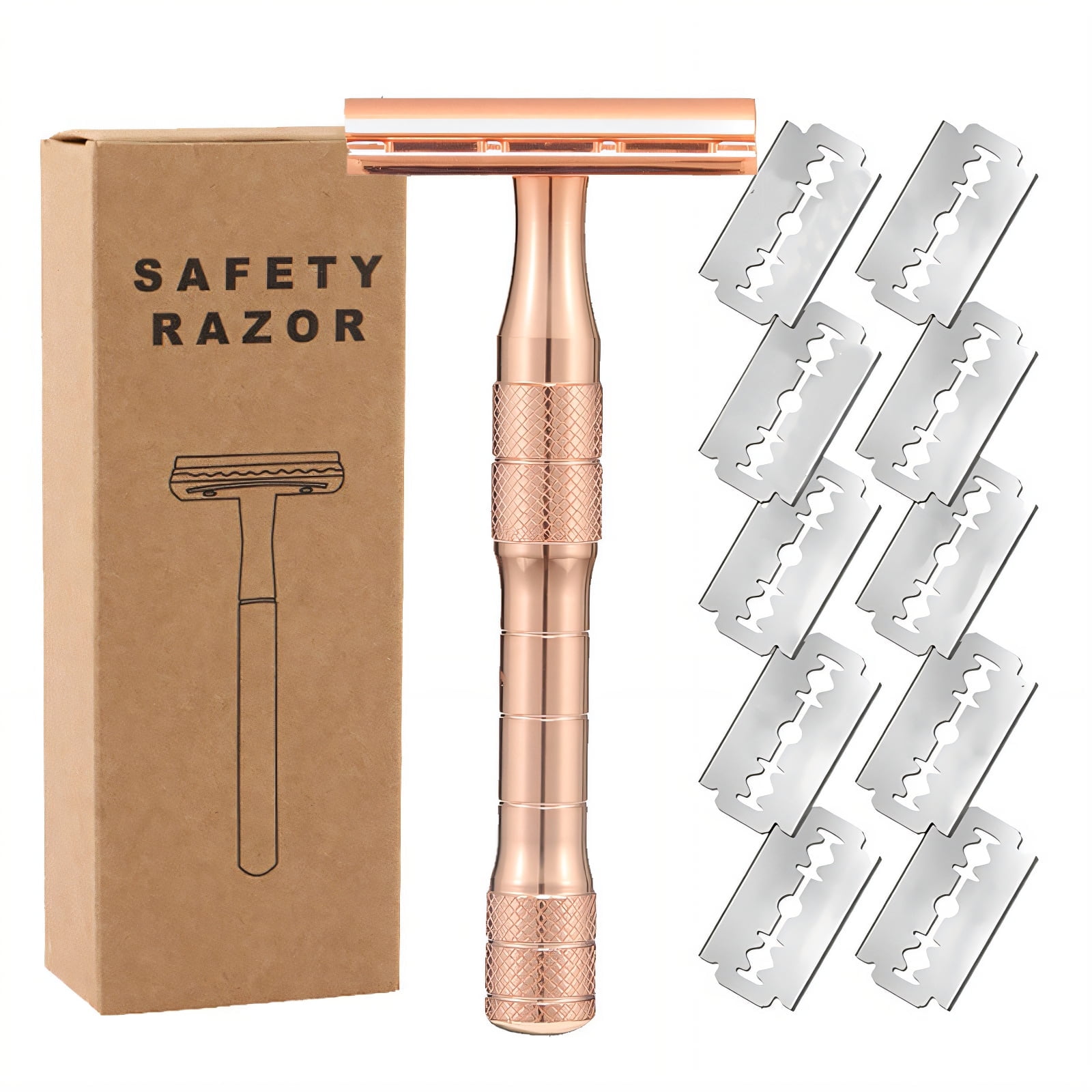 FACEGA Single Blade Razors for Men,Stainless Steel Blade Safety Razor ...