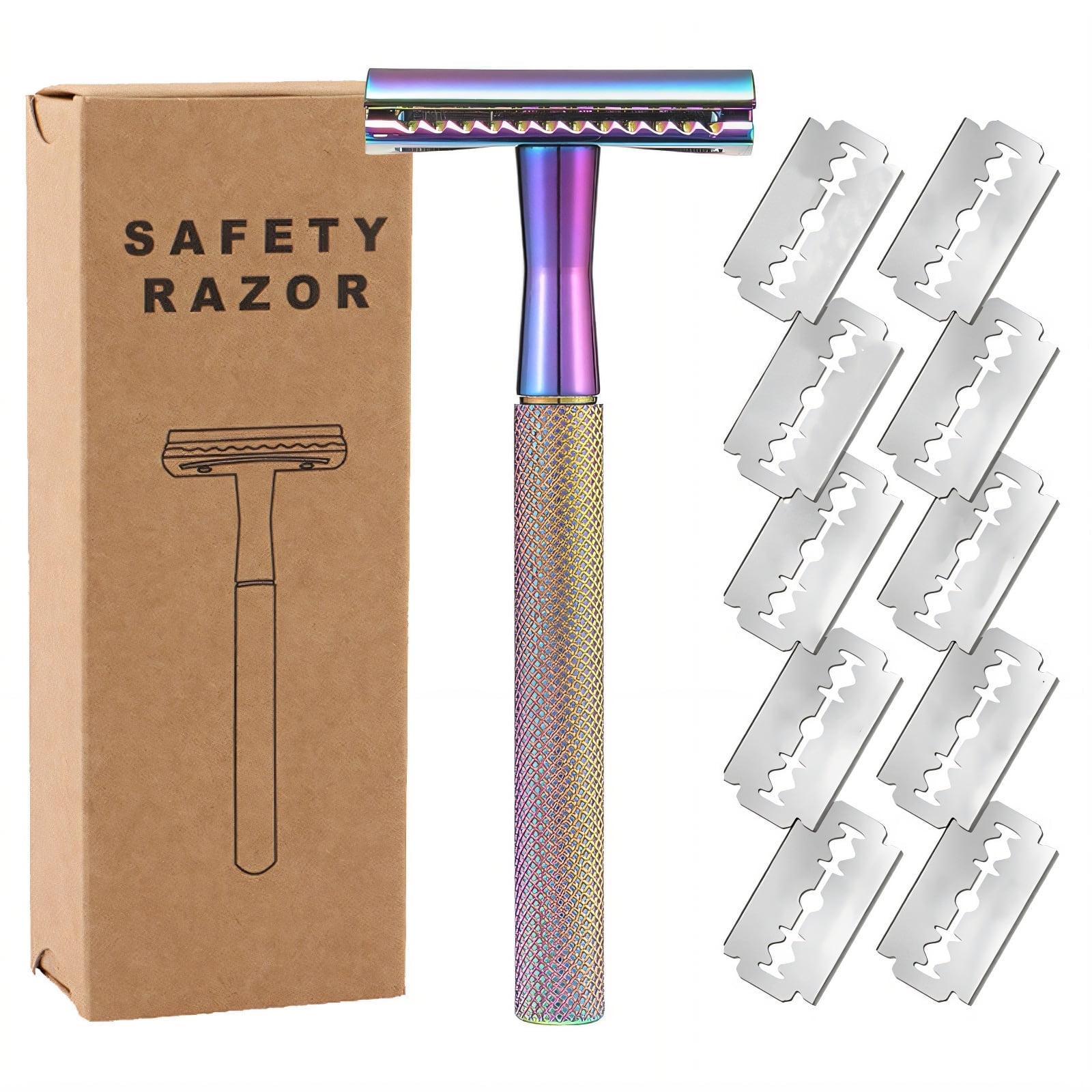FACEGA Single Blade Razors for Men,Textured Grip Safety Razor,Feels ...