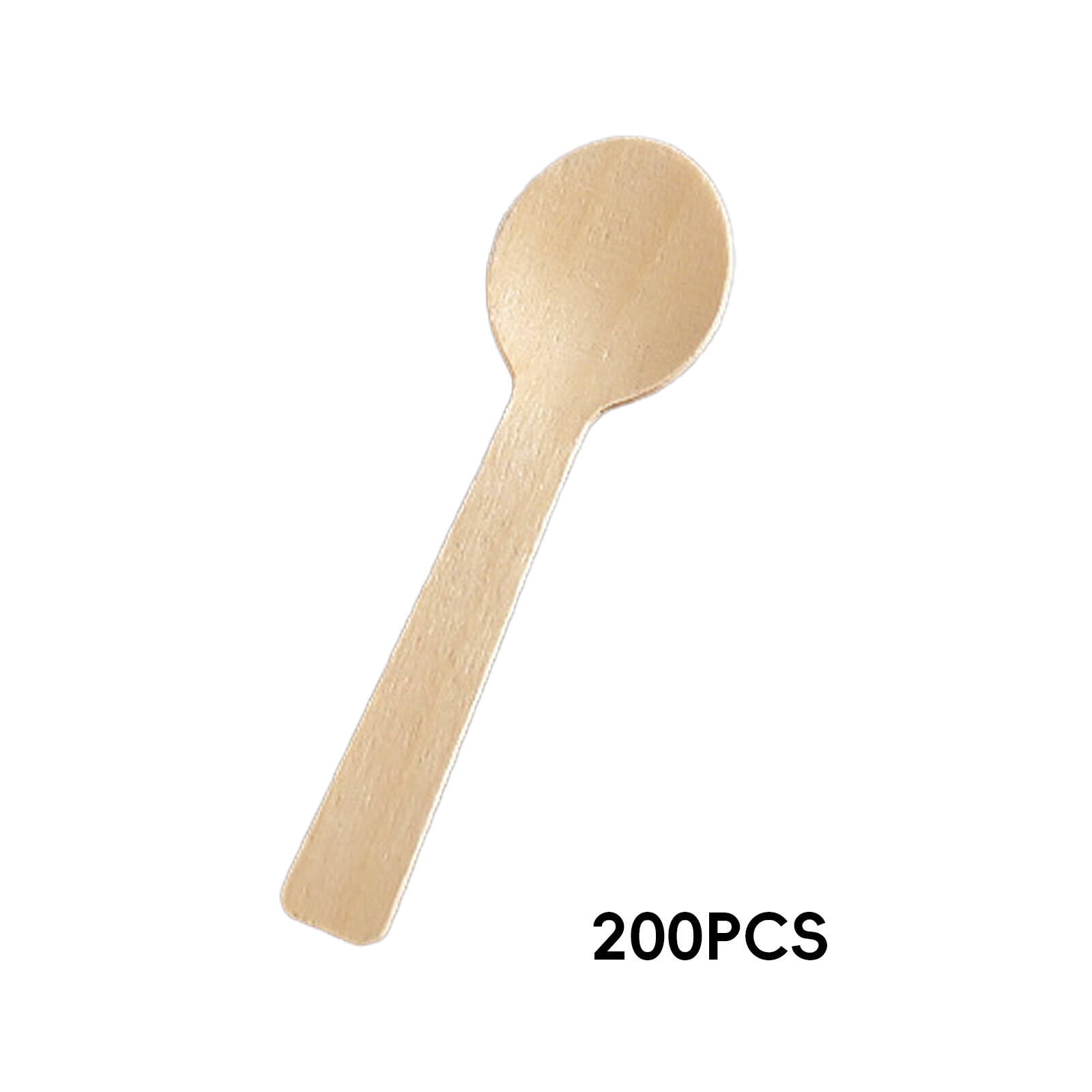 FACEGA Small Wooden Spoons,Mini Spoons Perfect for Parties,Disposable ...