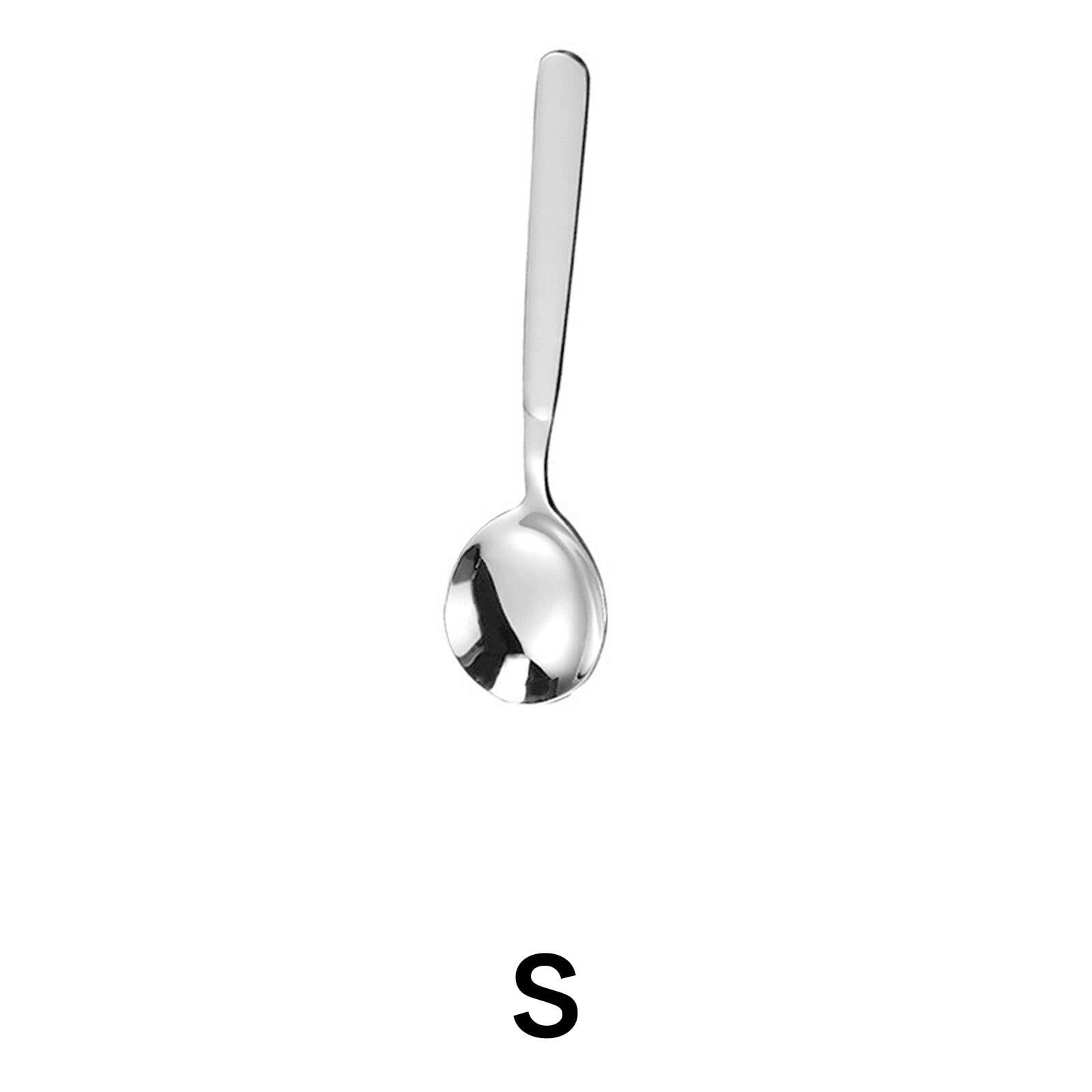 FACEGA Soup Spoons,Ergonomic Handle Round Spoons,Comfortable Grip ...