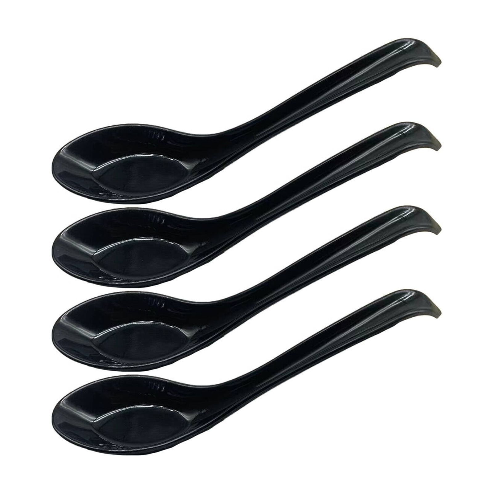 FACEGA Soup Spoons,High Durability Plastic Soup Spoon,Sleek Aesthetic ...