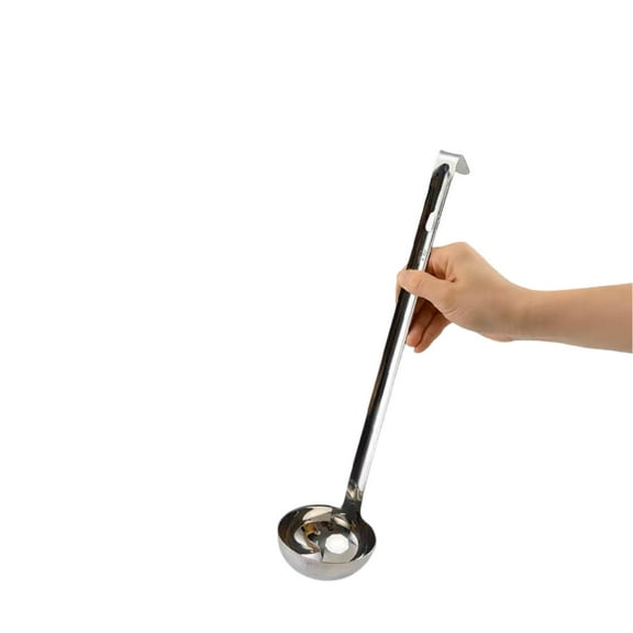 Spoon with Spout Soup Spoons Deep Soup Ladle Kitchen Gadget Stainless ...