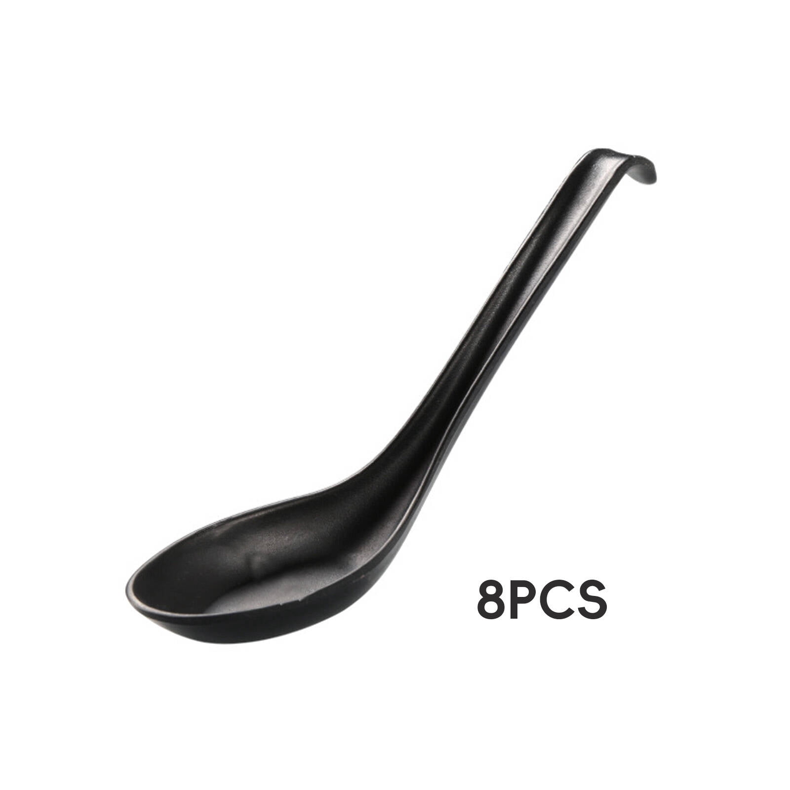 FACEGA Soup Spoons,One-Piece Design Plastic Soup Spoon,Family-Friendly ...