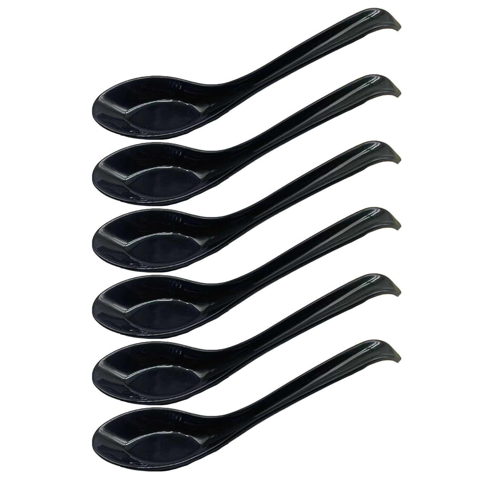 FACEGA Soup Spoons,One-Piece Molded Design Plastic Soup Spoon,High Heat ...