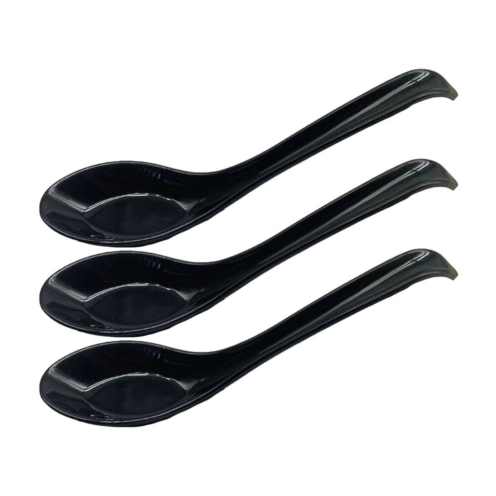 FACEGA Soup Spoons,Sturdy and Lightweight A5 Melamine Plastic Soup ...