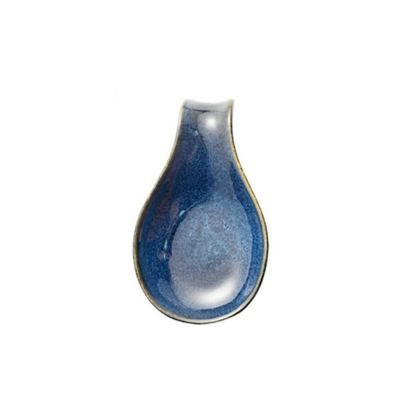 FACEGA Spoon Holder,Unique Kiln-Fired Blue Ceramic Spoon,Color ...