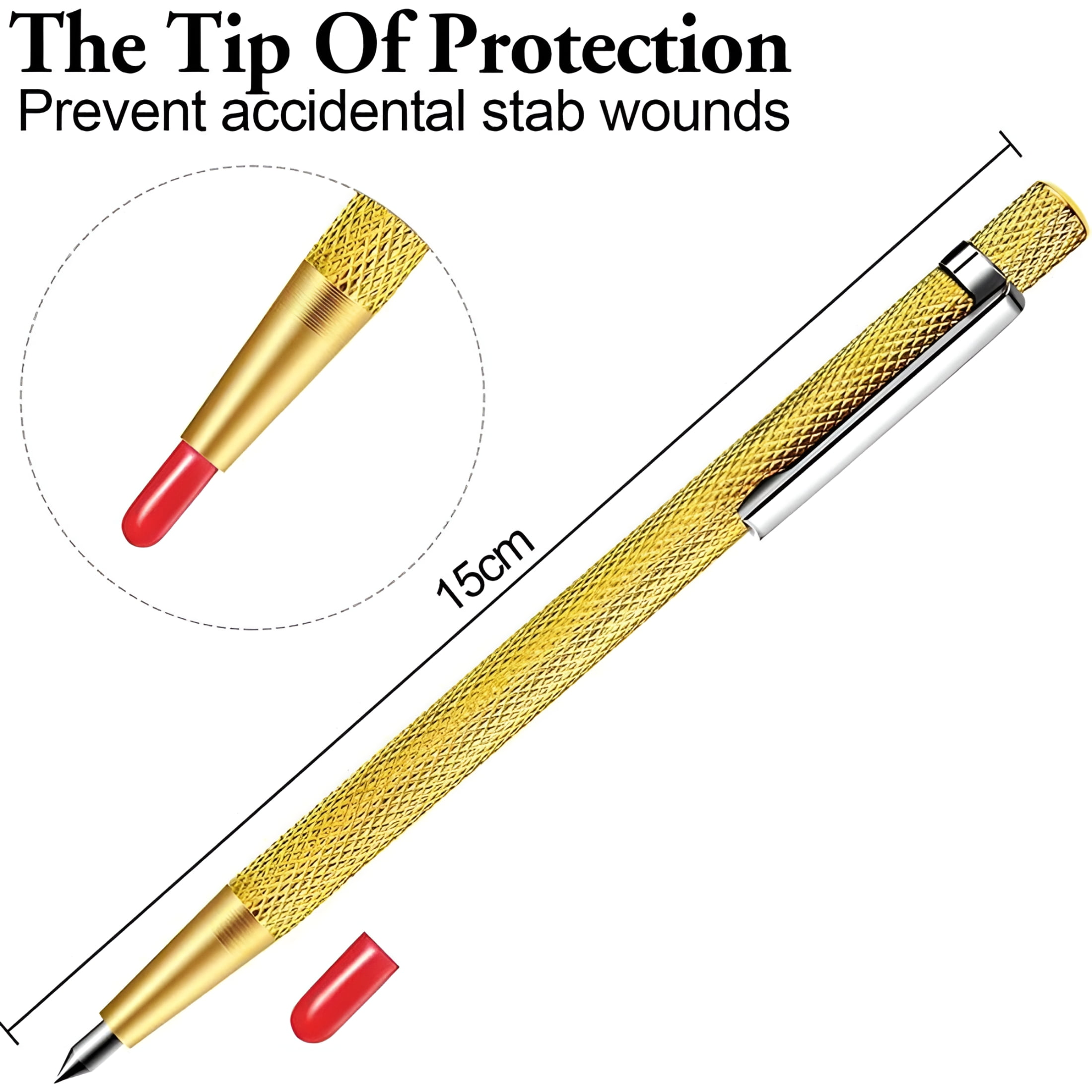 FACEGA Tungsten Carbide Tip Scriber Pen Marking Engraving Pen For ...