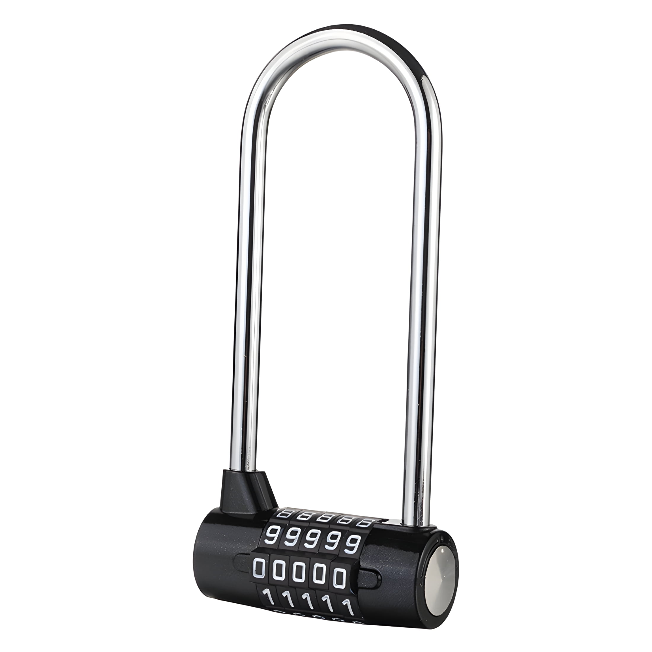 FACEGA Combination U Lock, Zinc Alloy&PC U Shaped Bike Lock, Black Large U Lock - Walmart.com