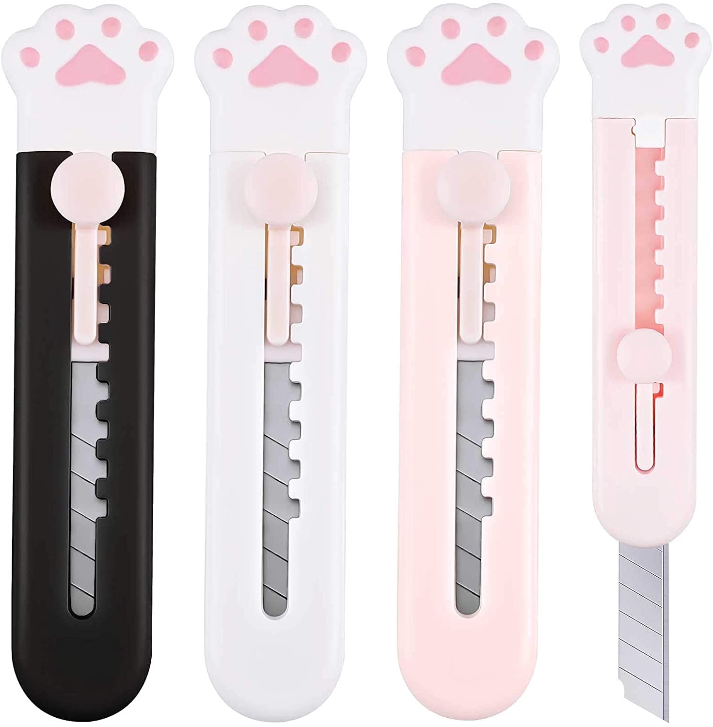 FACEGA Utility Retractable Knives Cartoon Cat Lovely Paw Box Cutters ...