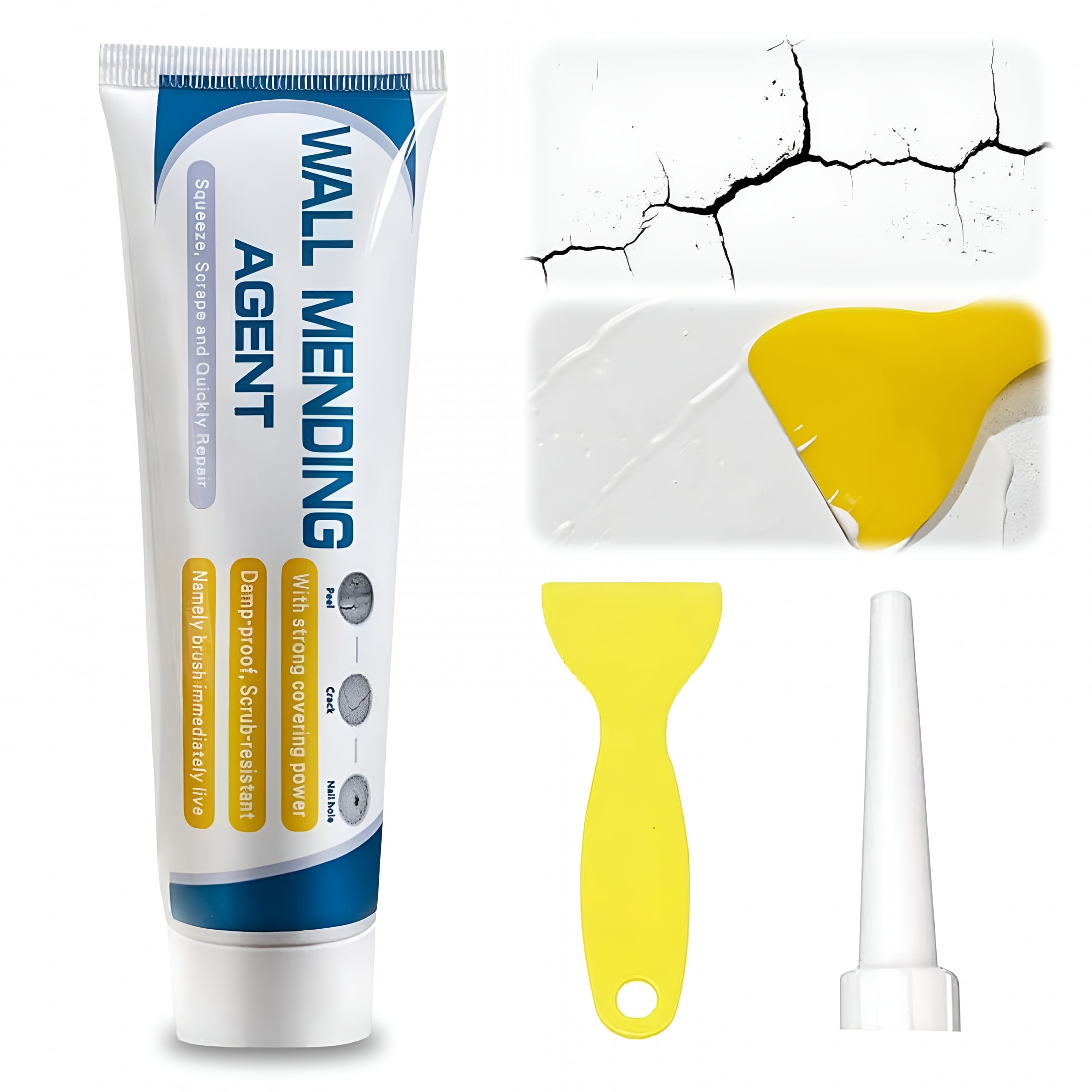 FACEGA Wall Mending Agent Paste With Scraper New Wall Paste Kit With ...