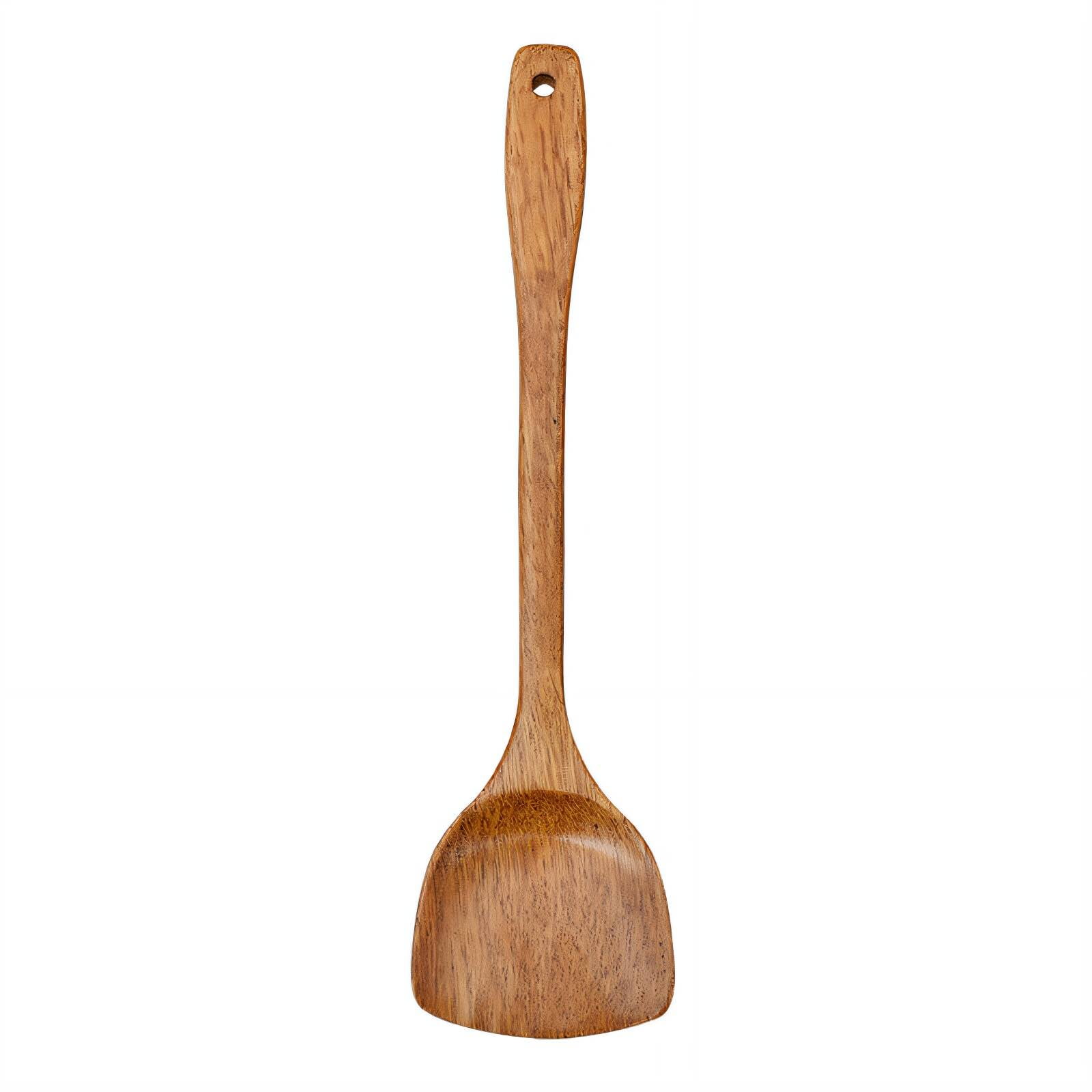 FACEGA Wooden Spatula Non-Scratch Non-Stick Design Wood Utensils Set ...