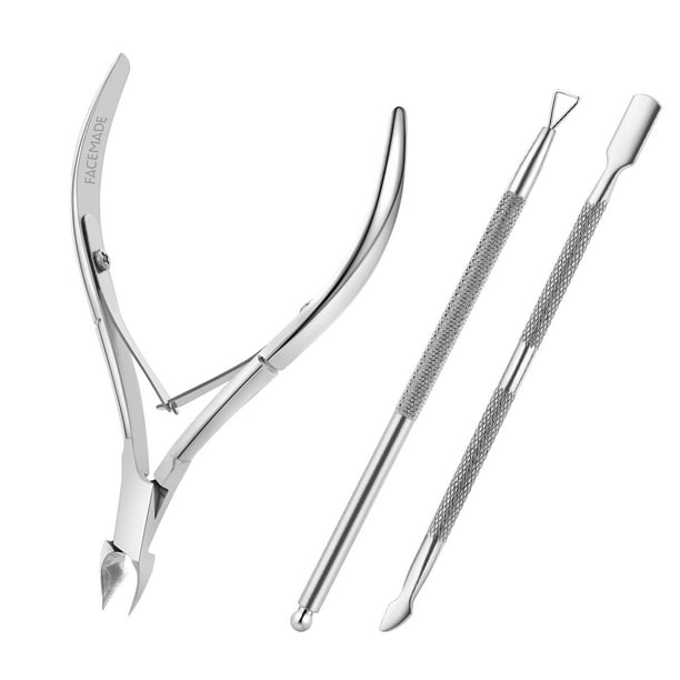 FACEMADE Nail Cuticle Nipper Set, Stainless Steel Cuticle Trimmer with ...