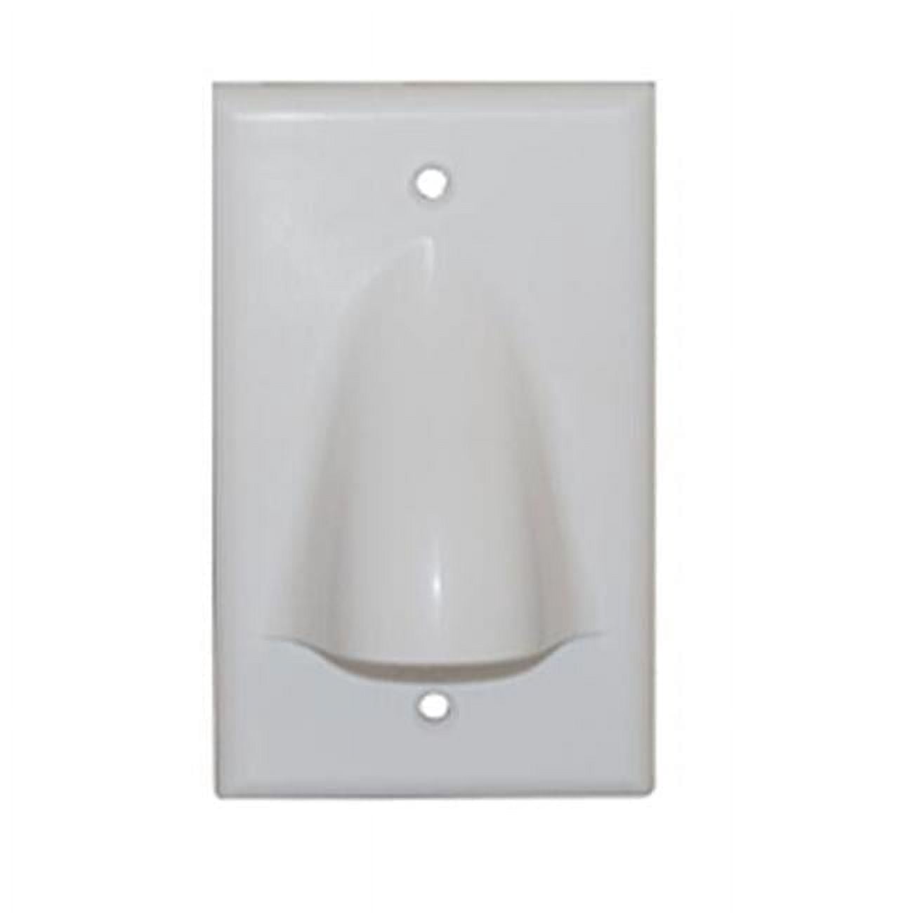 ICC IC640BSSWH Bulk Nose Faceplate in Single Gang, White - Walmart.com