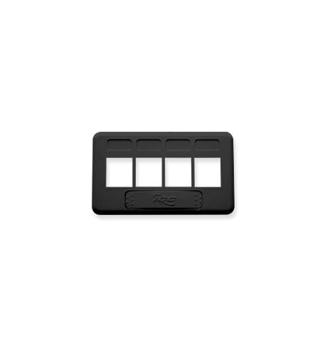 FACEPLATE- FURNITURE- TIA- 4-PORT- BLACK Jacks and Faceplates - Walmart.com